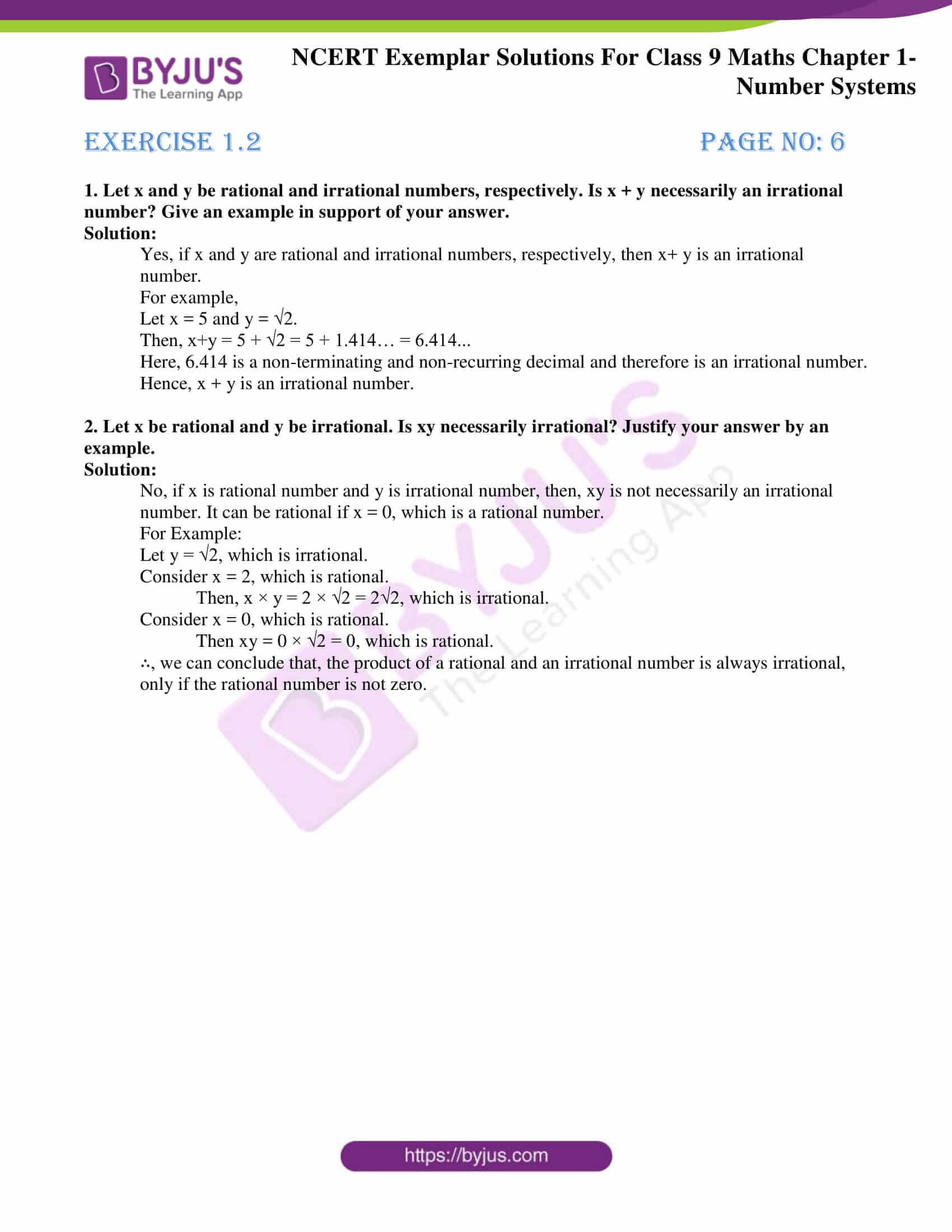 Class 9 Maths Chapter 10 Question Answer Re