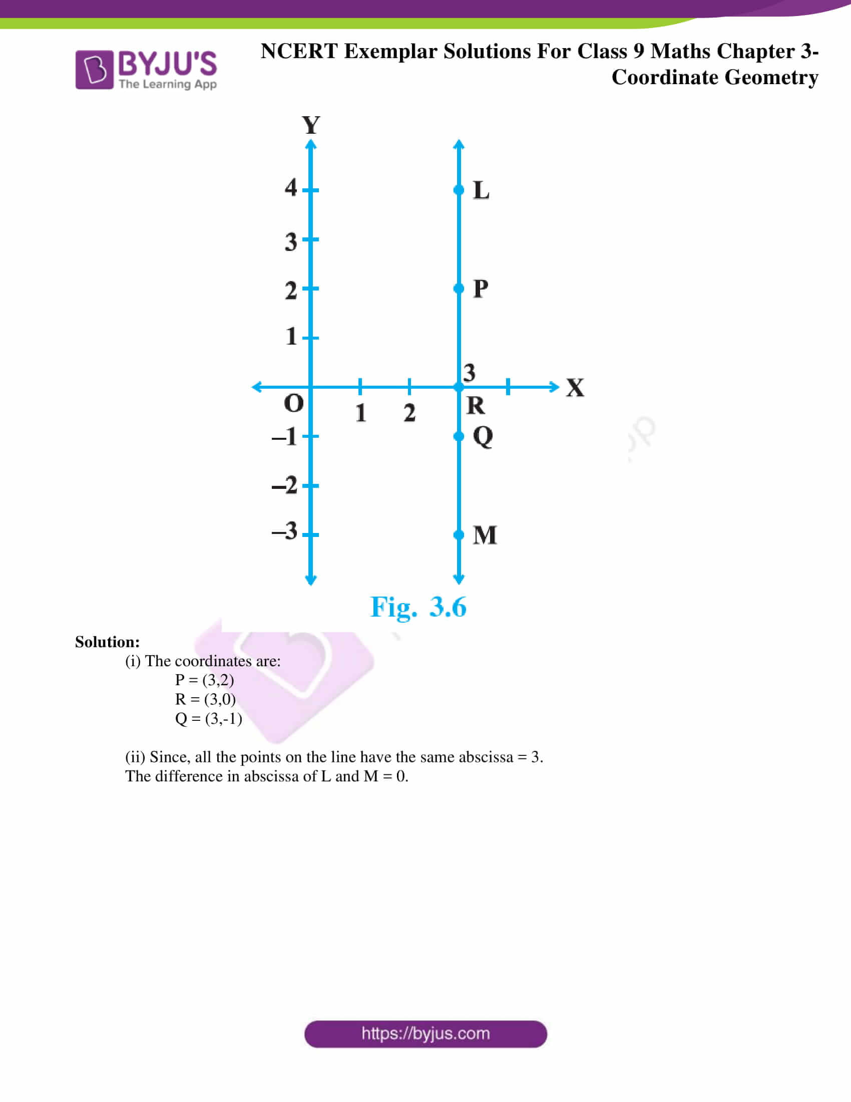 NCERT Exemplar Class 9 Maths Chapter 3 Solutions Coordinate Geometry