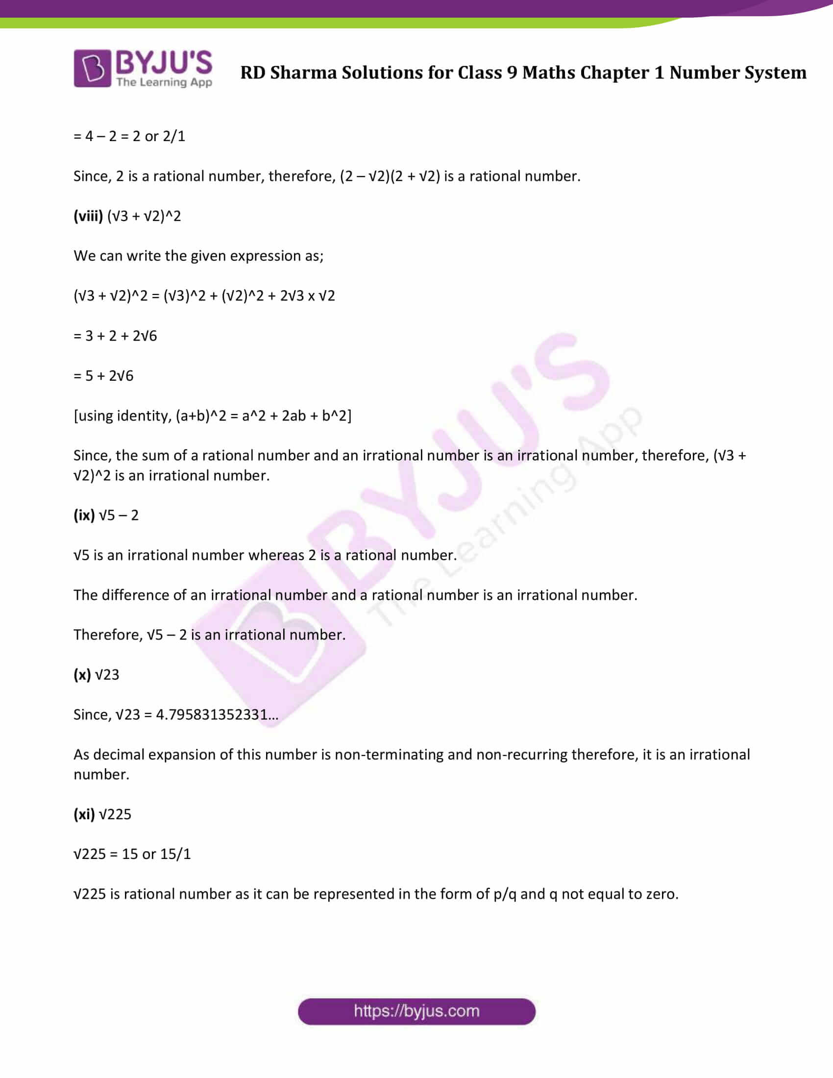 RD Sharma Class 9 Solutions Maths Chapter 1 Number System Exercise 1 4