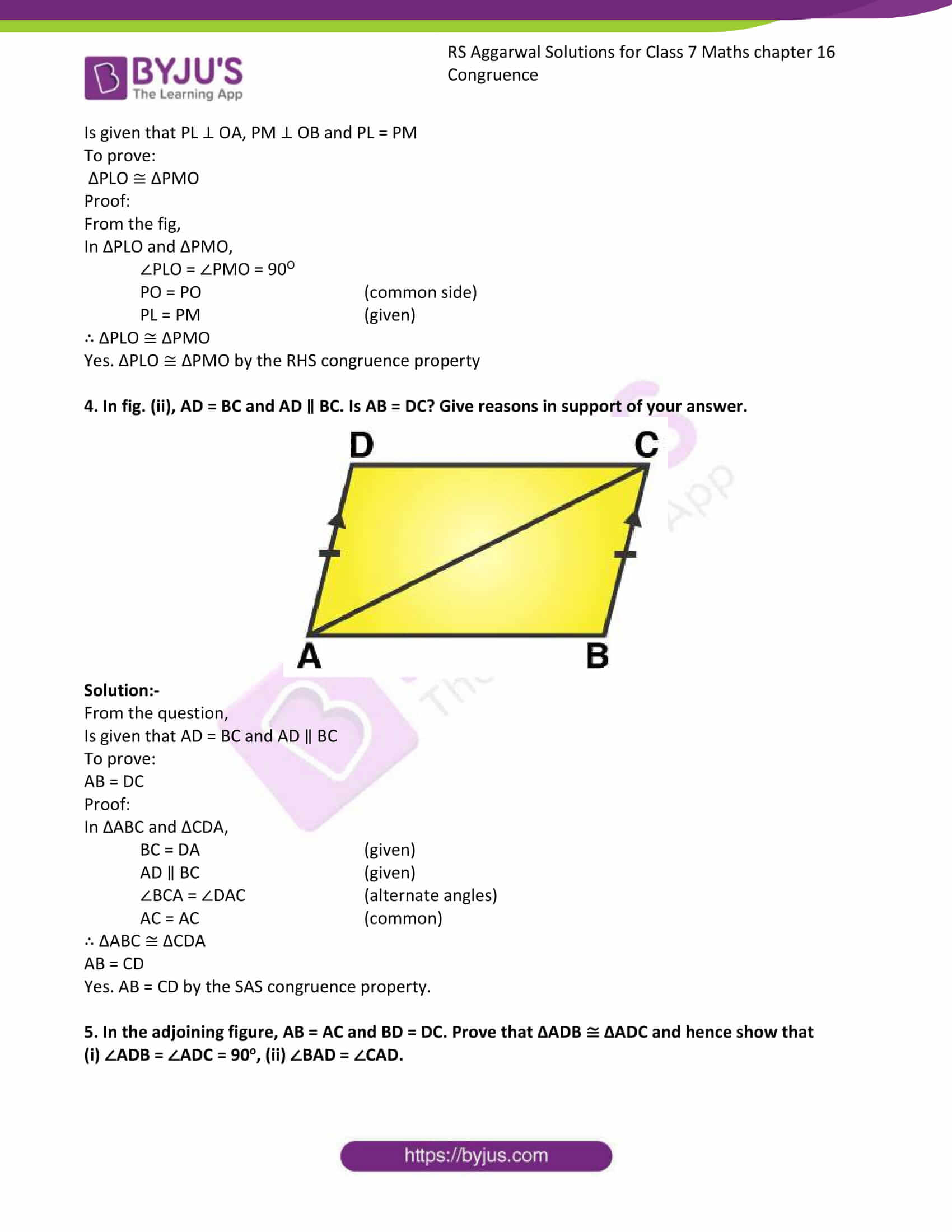 Download Free PDF Of RS Aggarwal Solutions For Class 7 Maths Chapter 16 Download Free PDF Of RS Aggarwal Solutions For Class 7 Maths Chapter 16