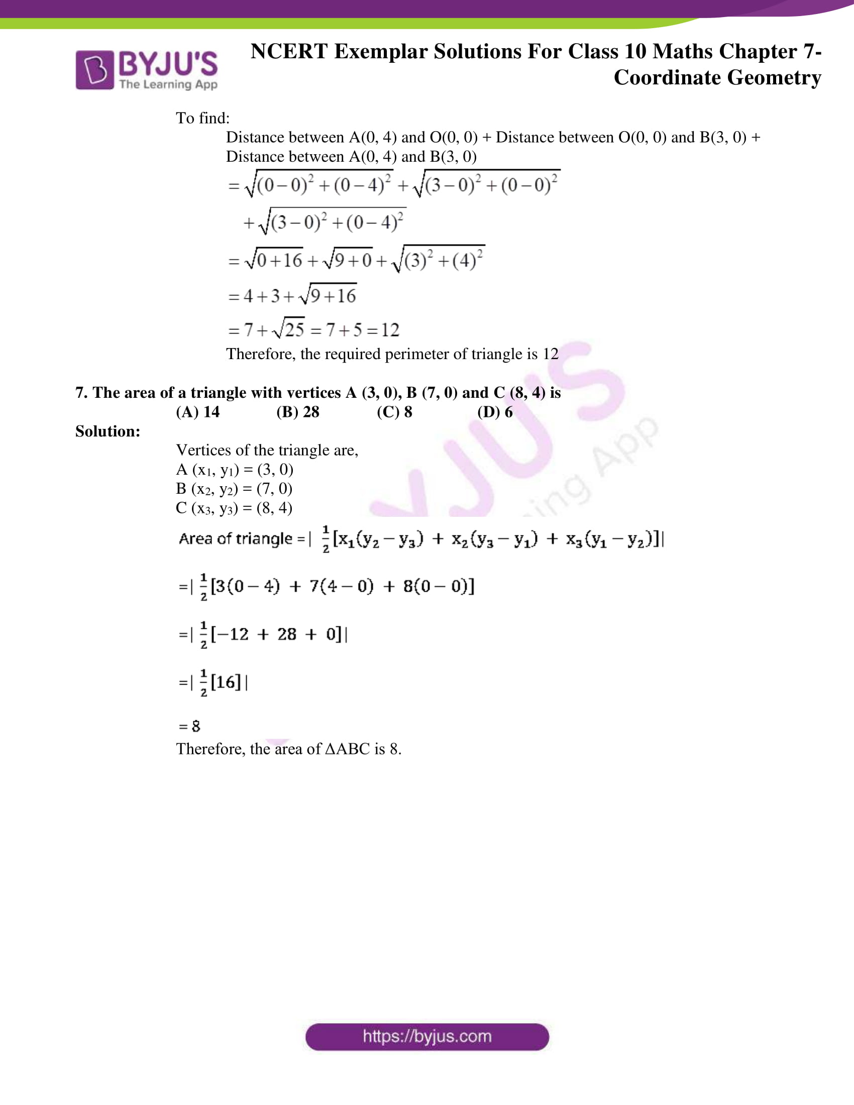 NCERT Exemplar Class 10 Maths Solutions Chapter 7 Free PDF 