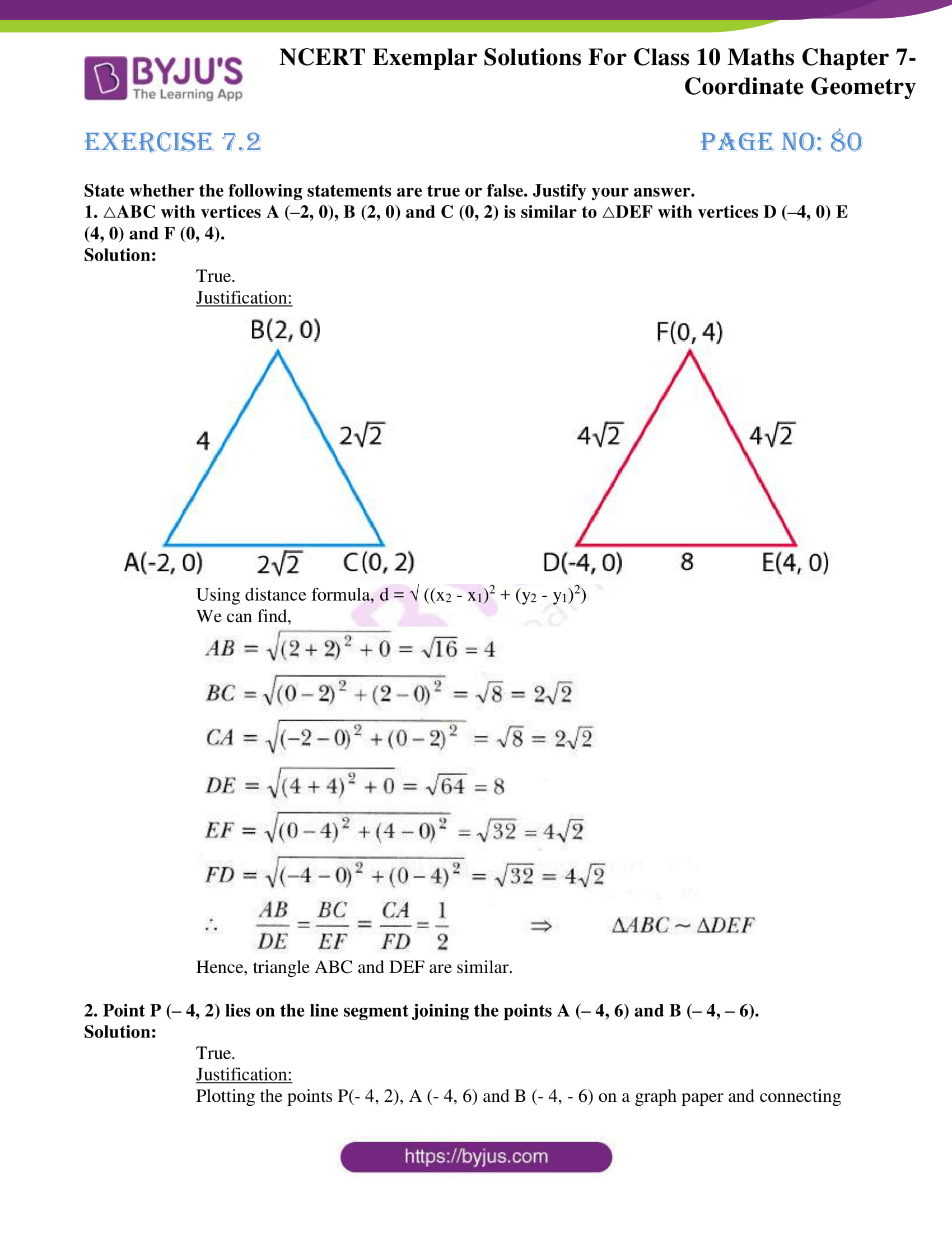 NCERT Exemplar Class 10 Maths Solutions Chapter 7