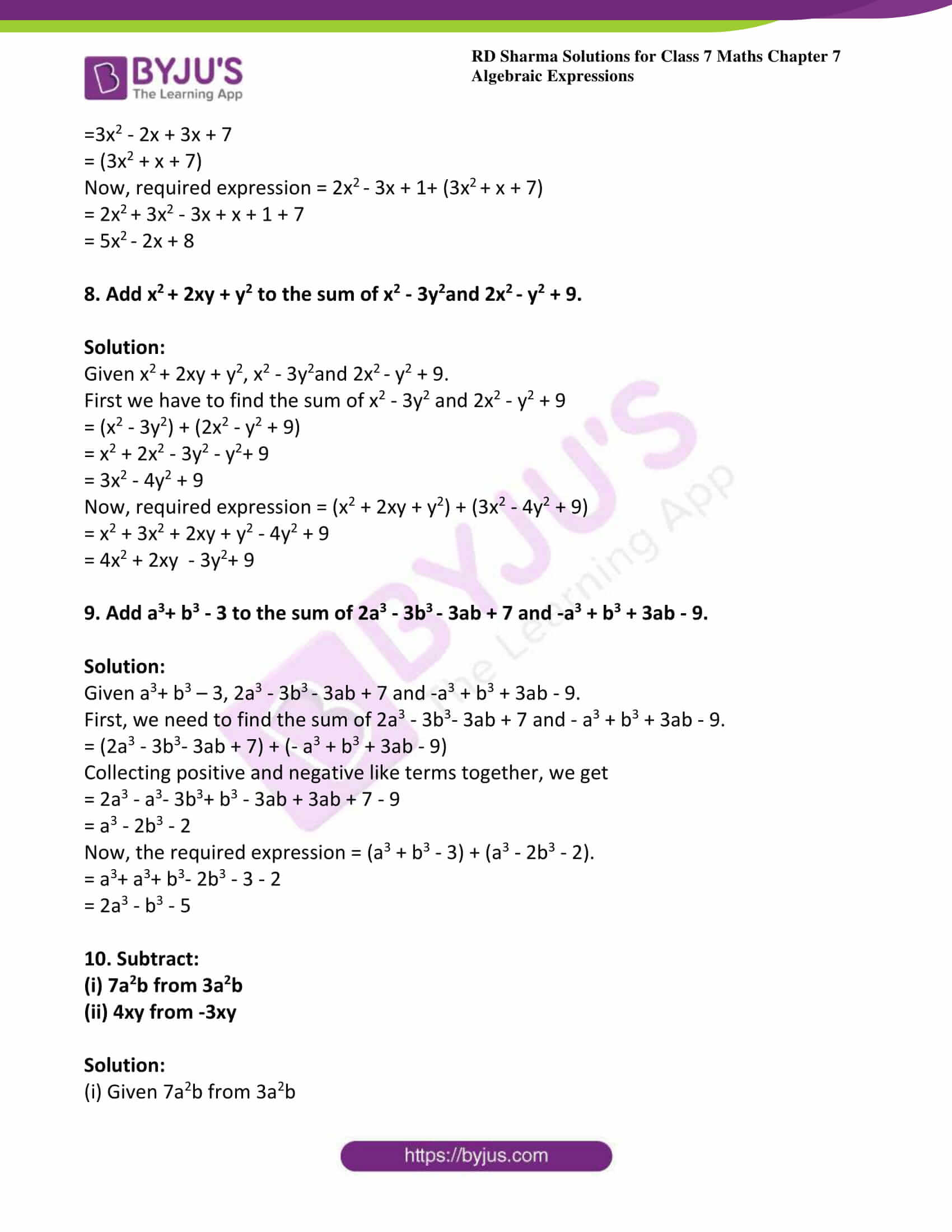 Sightseeing Cruise Myrtle Beach 00 Byjus Maths Class 7 Algebraic