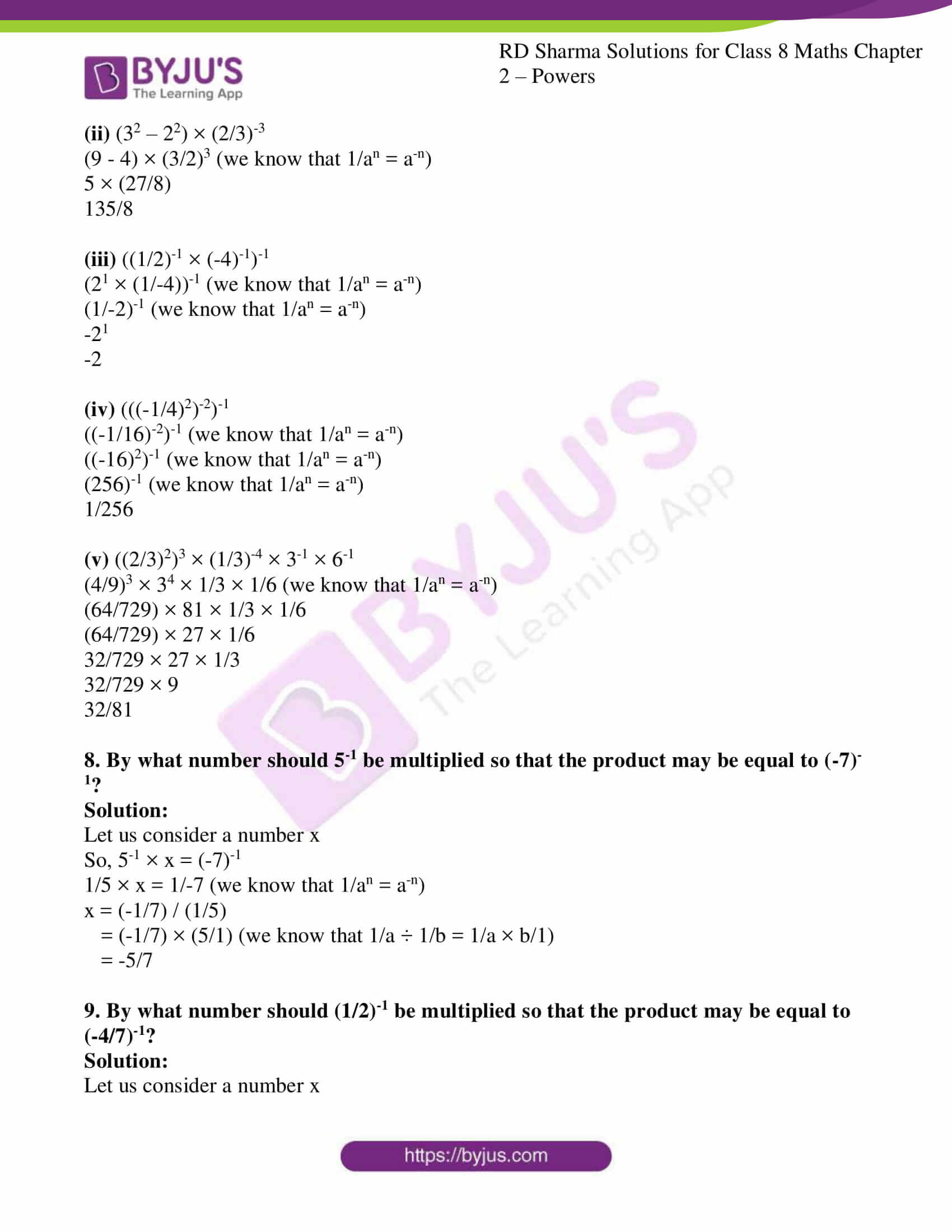 Byjus Class 8 Maths Chapter 2