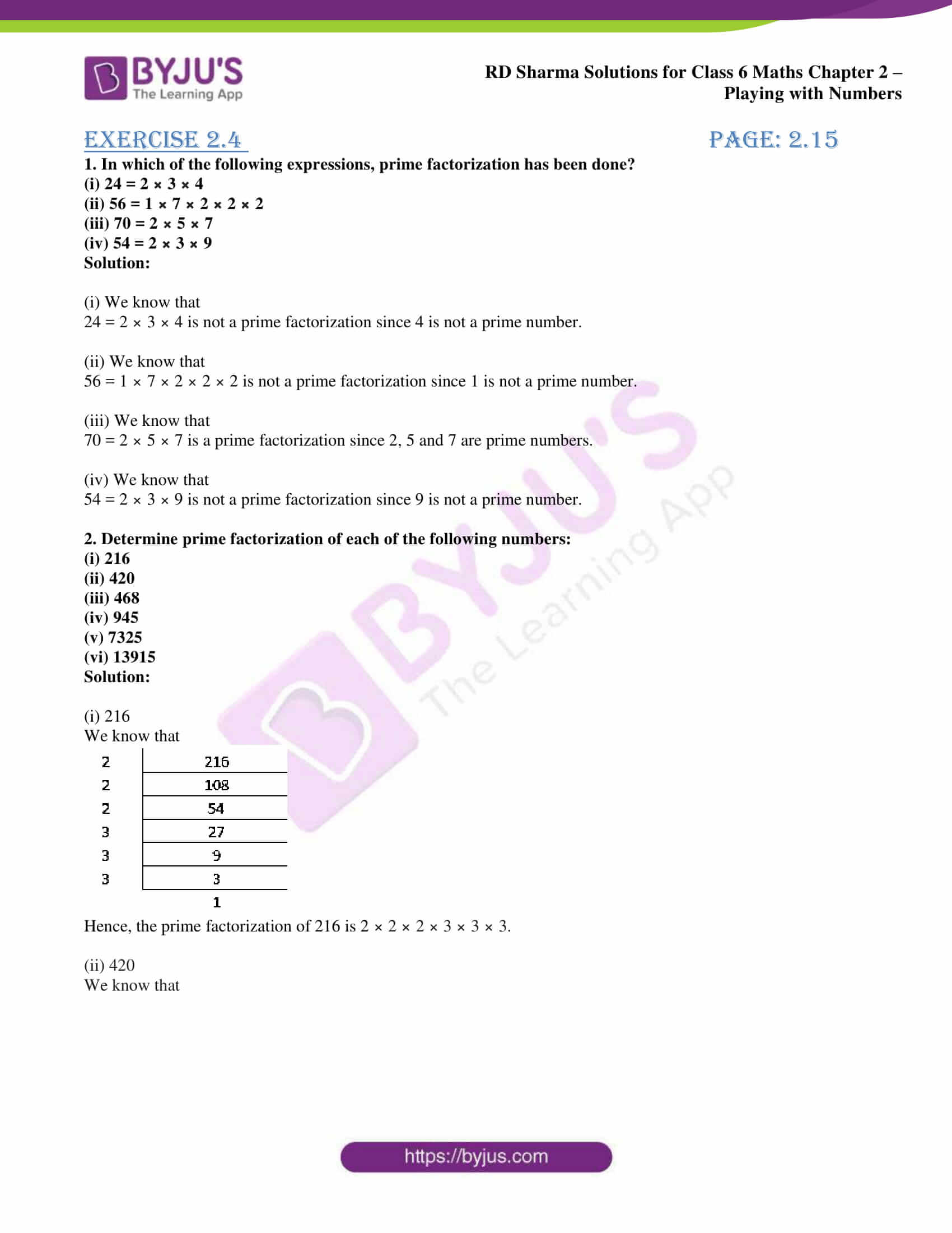 RD Sharma Solutions for Class 6 Chapter 2 Playing with Numbers Exercise ...
