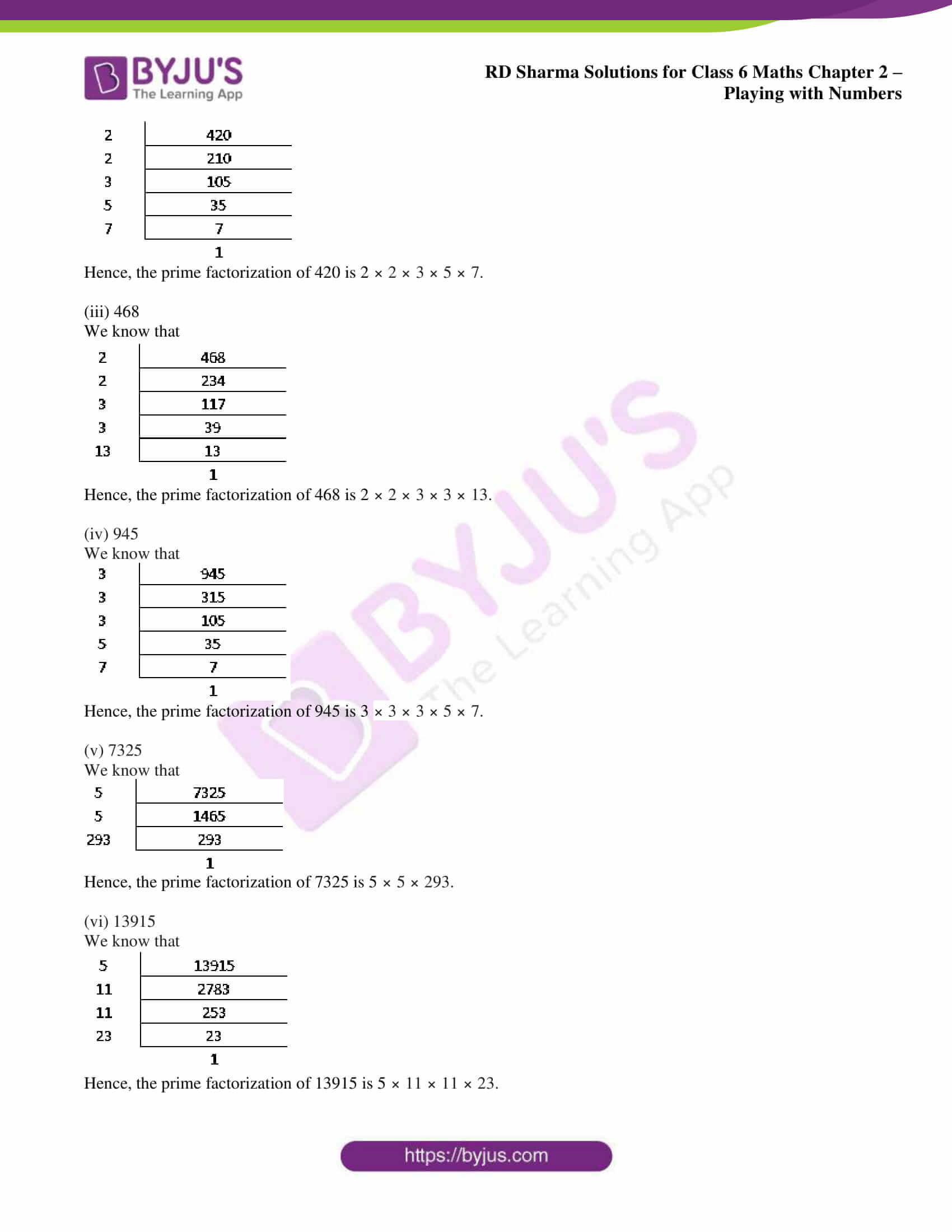 RD Sharma Solutions for Class 6 Chapter 2 Playing with Numbers access PDF