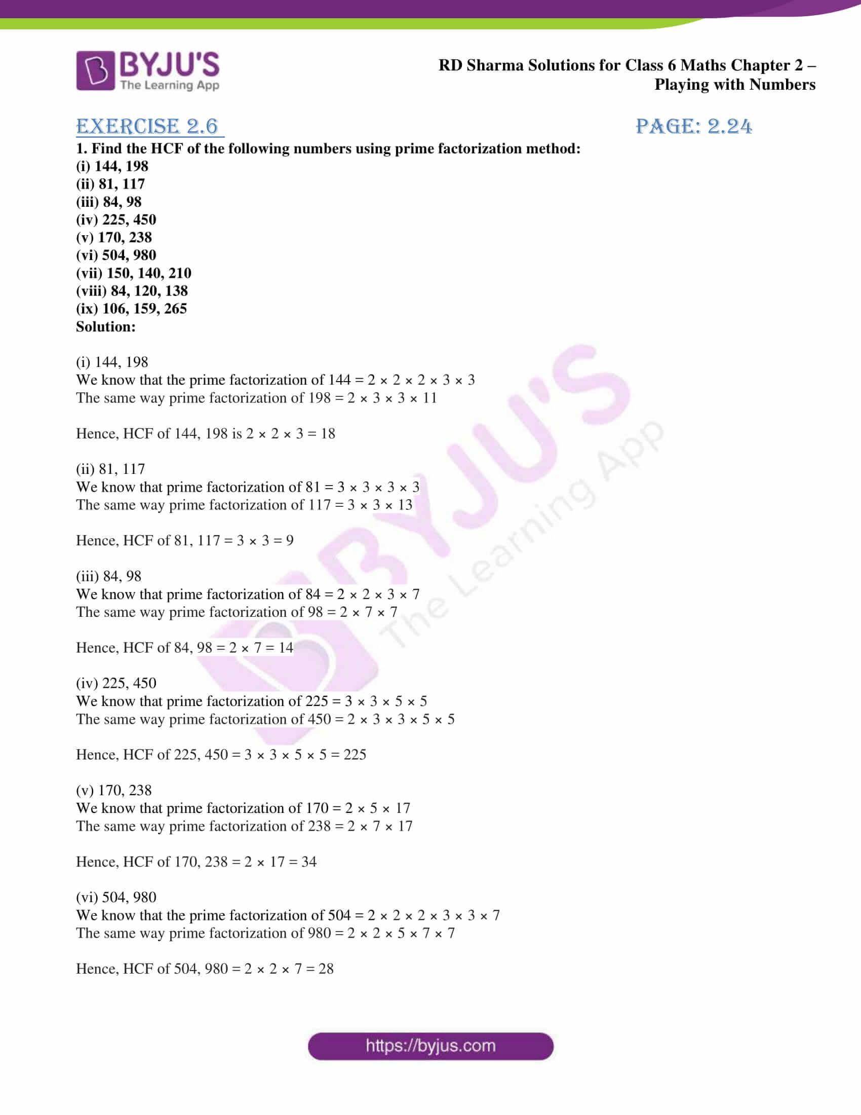 RD Sharma Solutions for Class 6 Chapter 2 Playing with Numbers Exercise ...