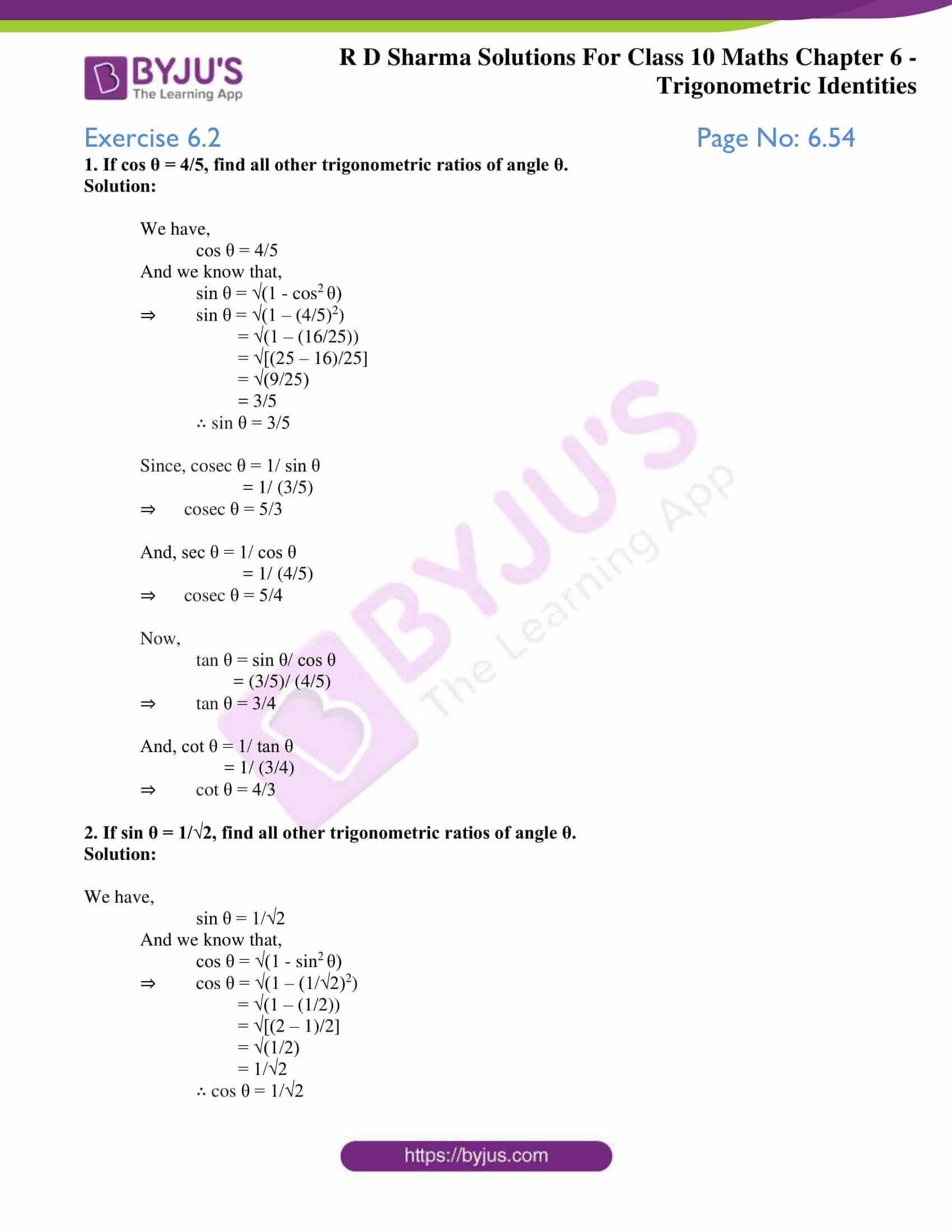 RD Sharma Solutions For Class 10 Maths Updated For 2023 24 Chapter 6 RD Sharma Solutions For Class 10 Maths Updated For 2023 24 Chapter 6