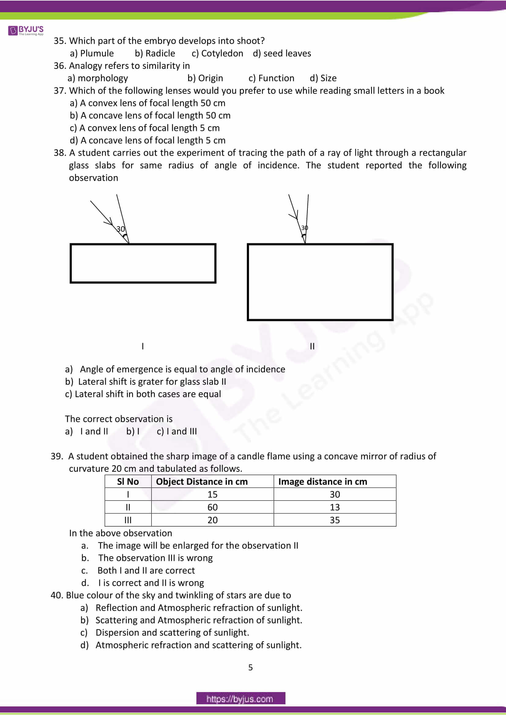 CBSE Sample Paper Class 10 Science SA 2 Set 2 Download PDF