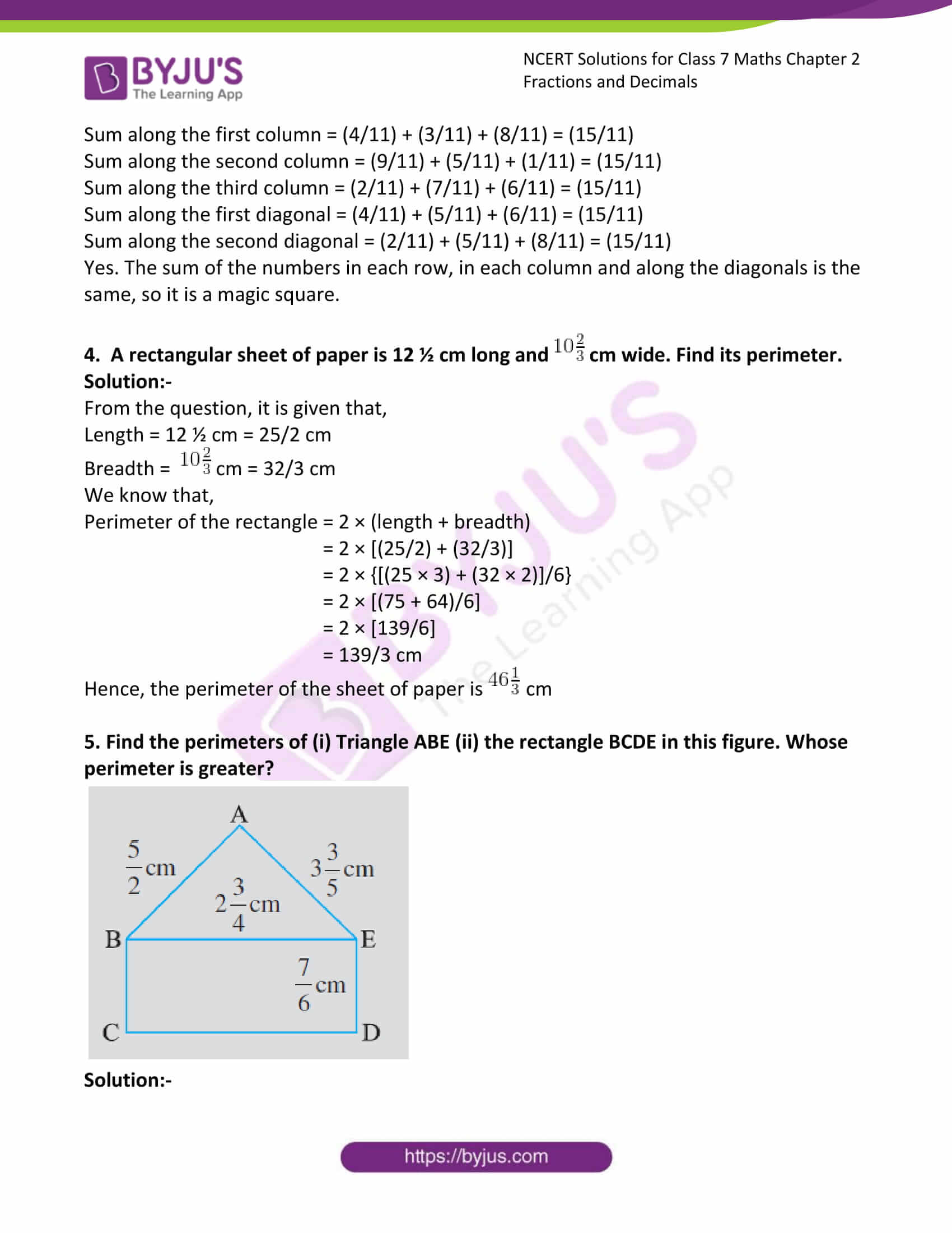 NCERT Solutions For Class 7 Maths Exercise 2 1 Chapter 2 Fractions And NCERT Solutions For Class 7 Maths Exercise 2 1 Chapter 2 Fractions And