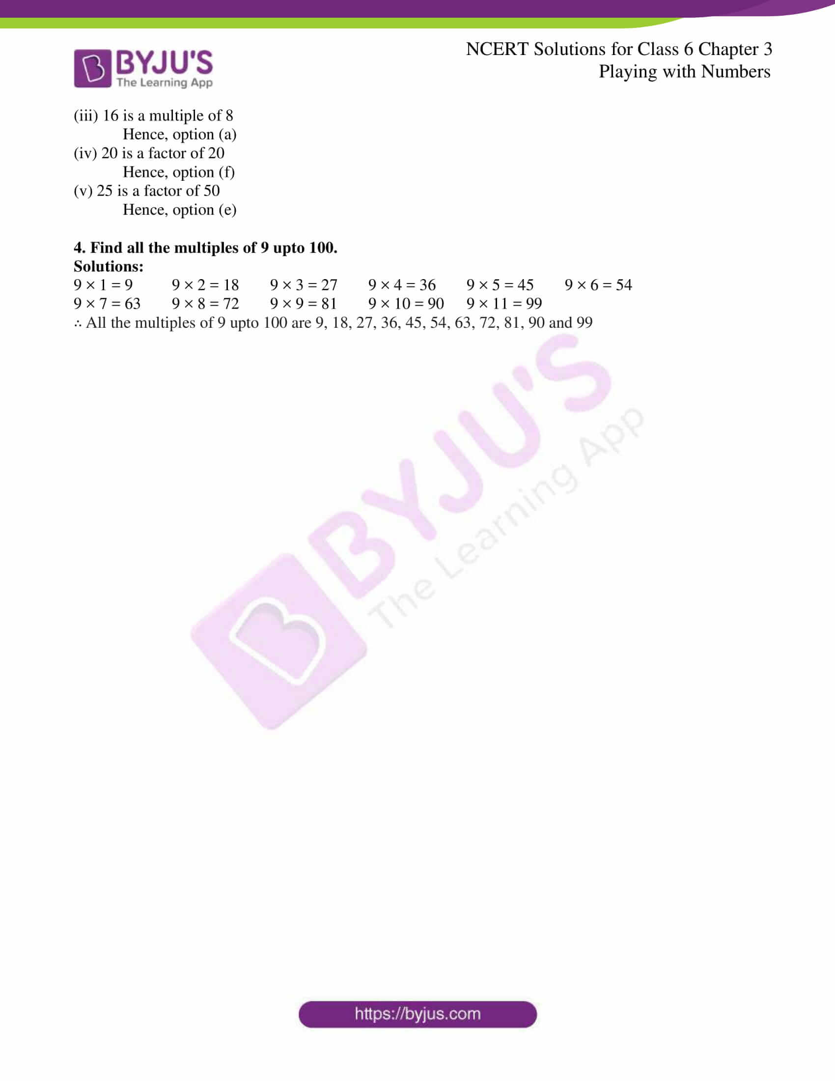 NCERT Solutions For Class 6 Maths Chapter 3 Playing With Numbers