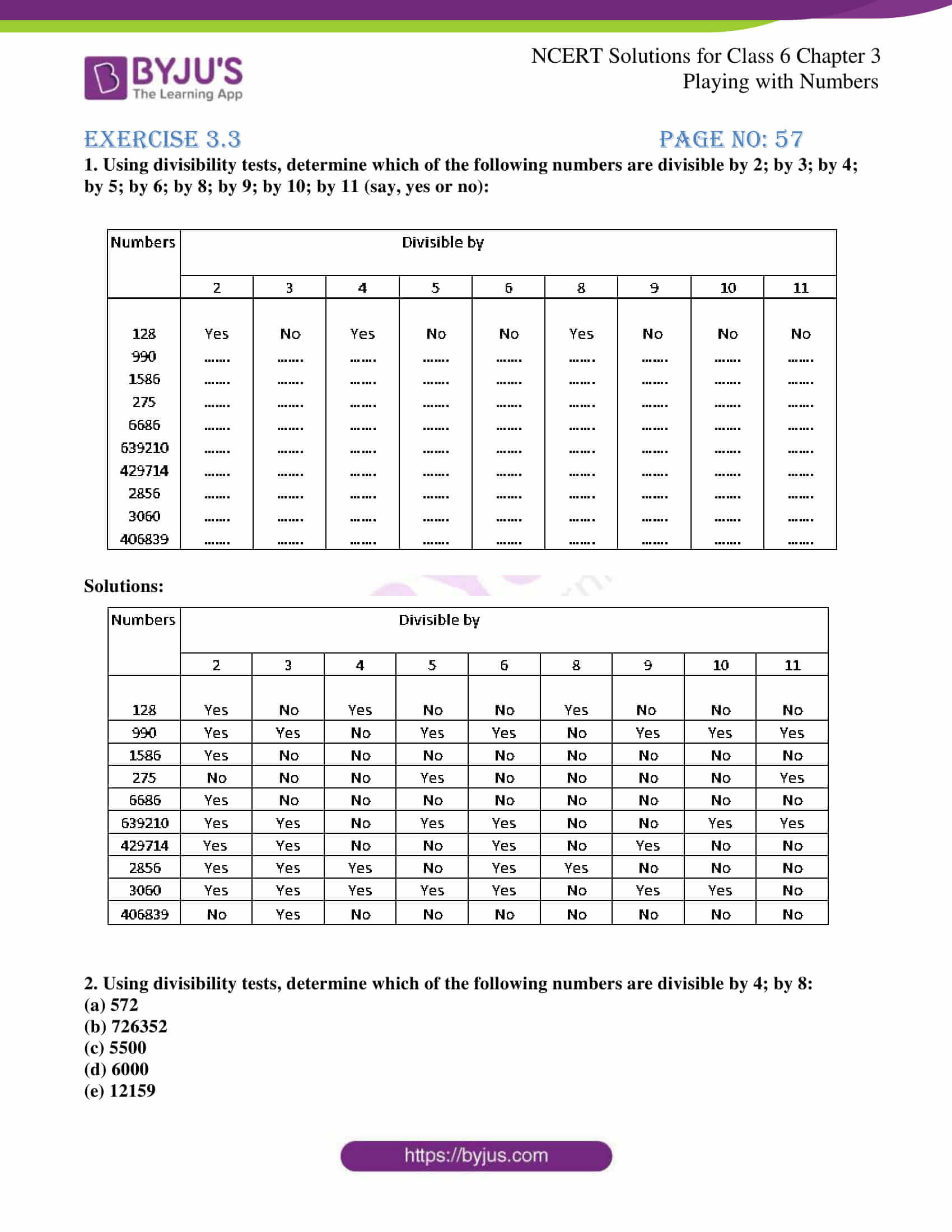 NCERT Solutions Class 6 Maths Chapter 3 Playing With Numbers - Download ...