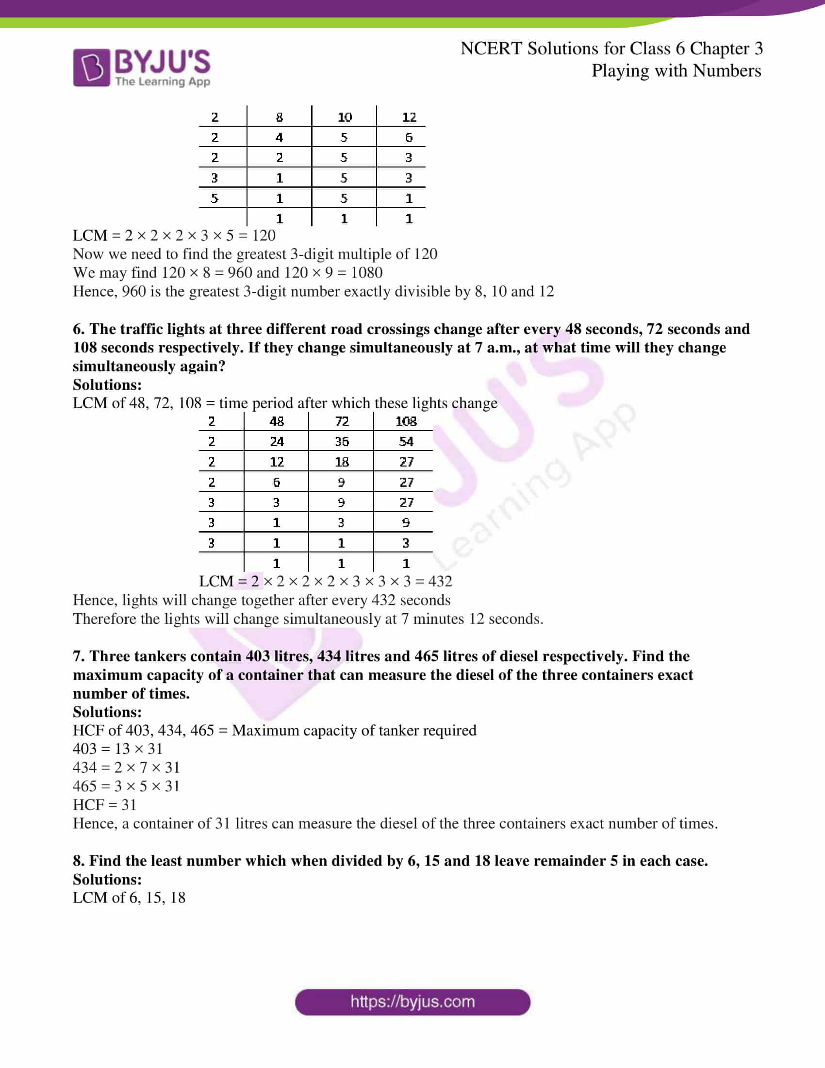 NCERT Solutions Class 6 Maths Chapter 3 Playing With Numbers - Download ...