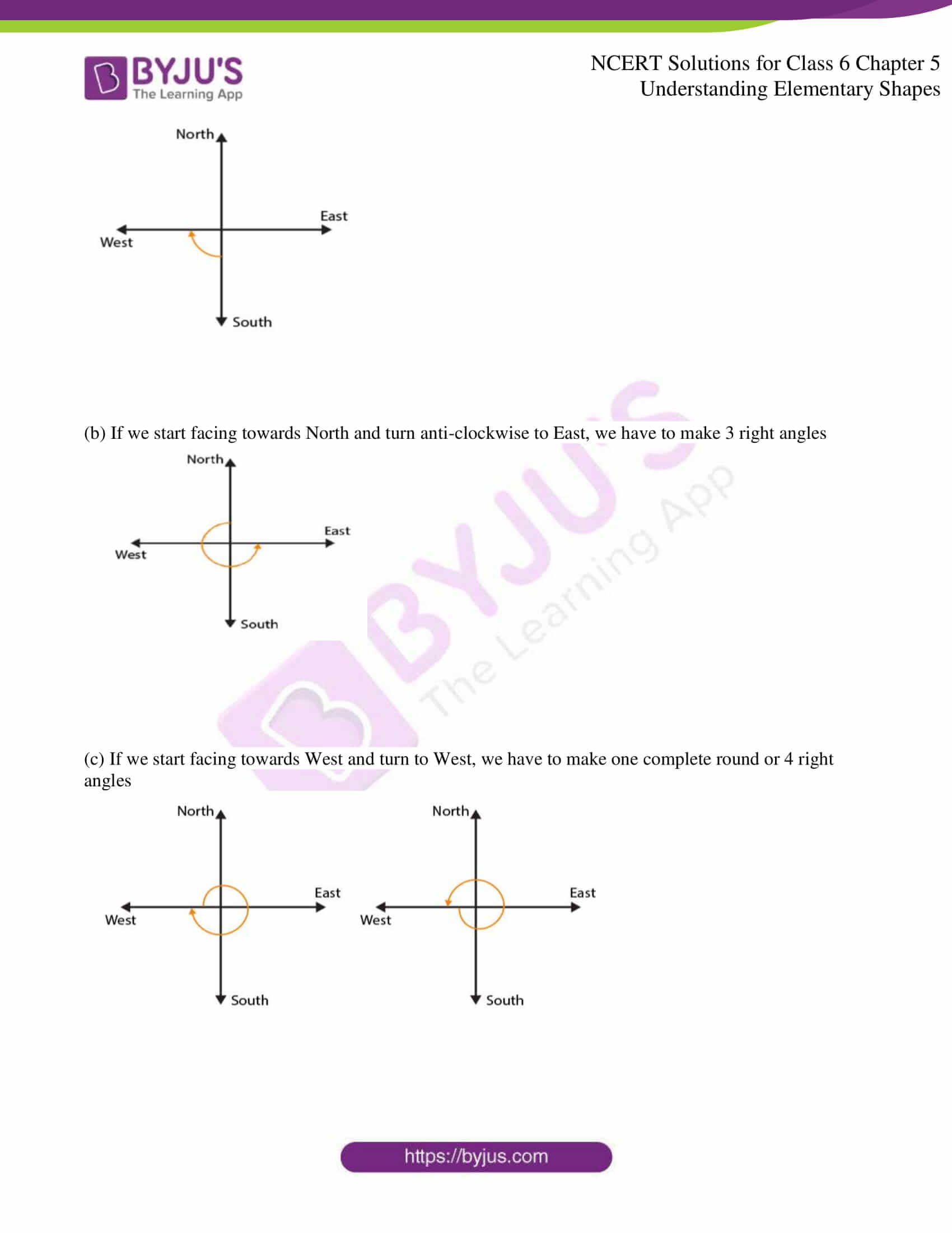 NCERT Solutions Class 6 Maths Chapter 5 Understanding Elementary Shapes