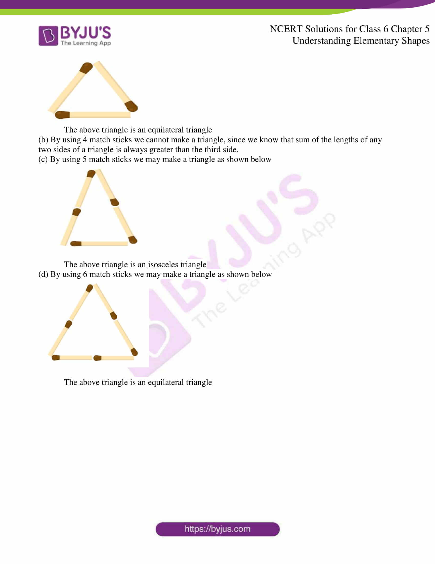 NCERT Solutions Class 6 Maths Chapter 5 Understanding Elementary Shapes ...