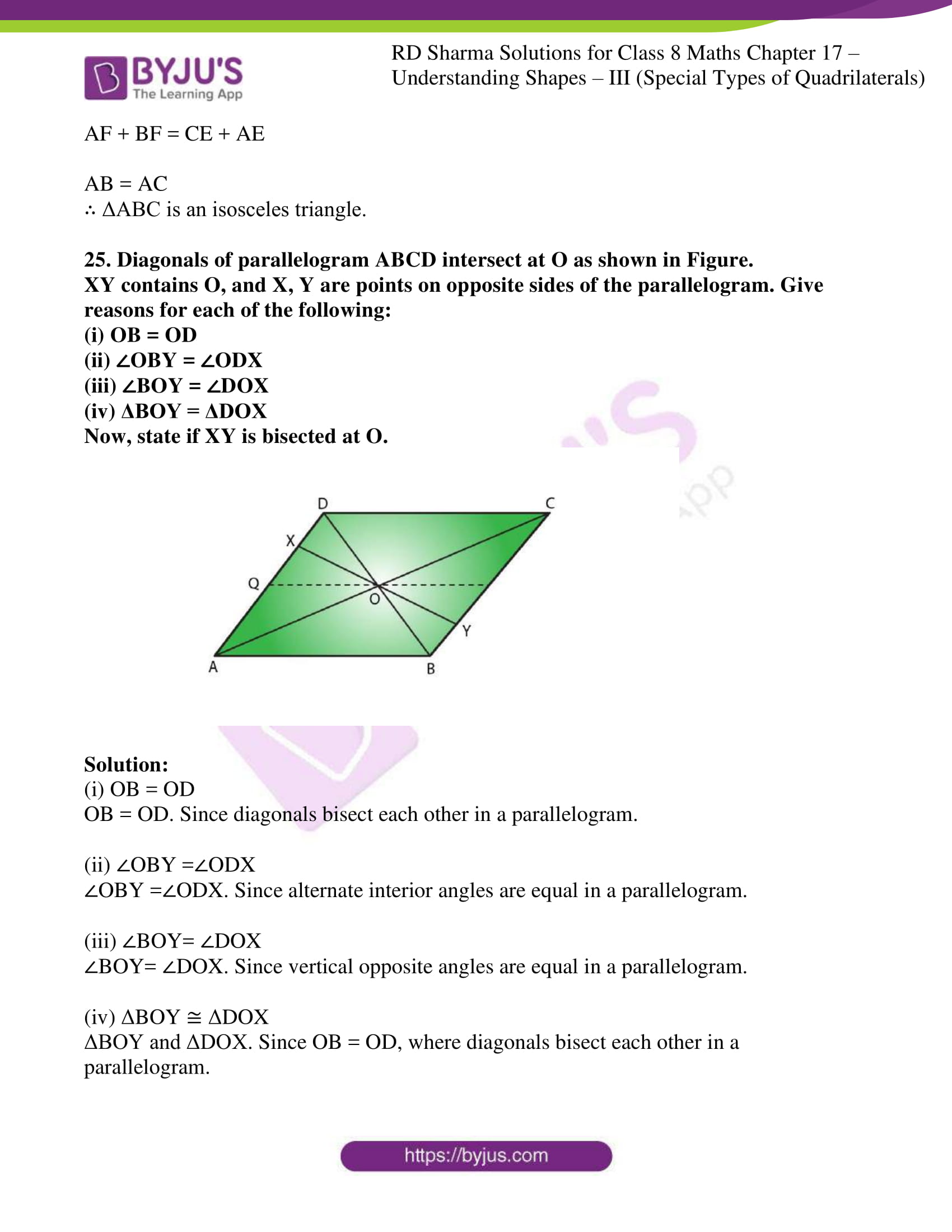 RD Sharma Solutions For Class 8 Chapter 17 Understanding Shapes III