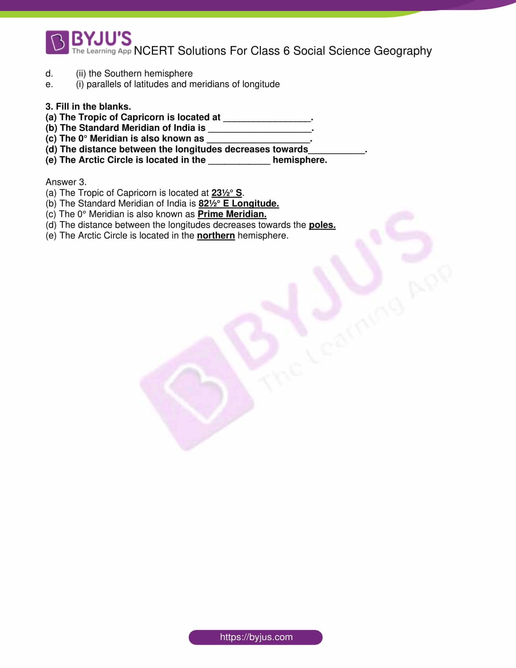 NCERT Solutions For Class 6 Geography Social Science Chapter 2 Globe NCERT Solutions For Class 6 Geography Social Science Chapter 2 Globe