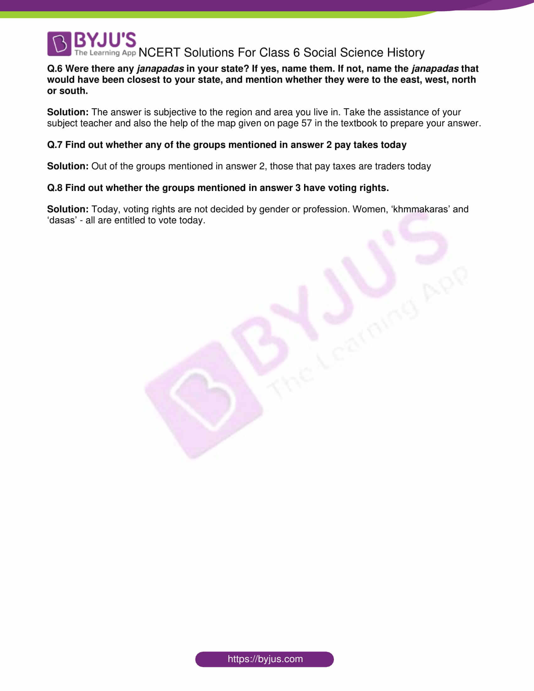 NCERT Solutions For Class 6 History Social Science Chapter 5 Kingdoms ncert-solutions-for-class-6-history-social-science-chapter-5-kingdoms