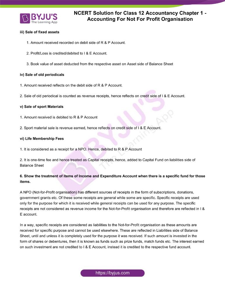 NCERT Solution for Class 12 Accountancy Chapter 1 Accounting for Not ...