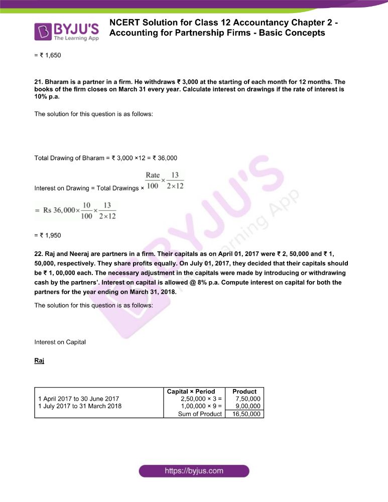 ncert sol class 12 accountancy chapter 2