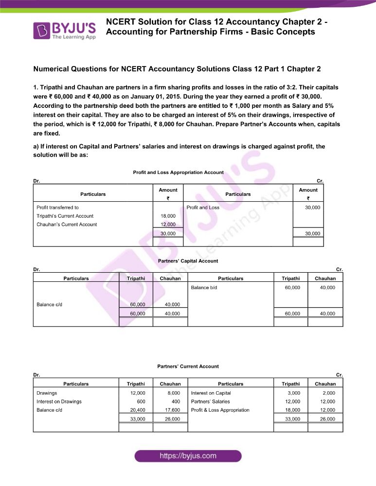 ncert sol class 12 accountancy chapter 2