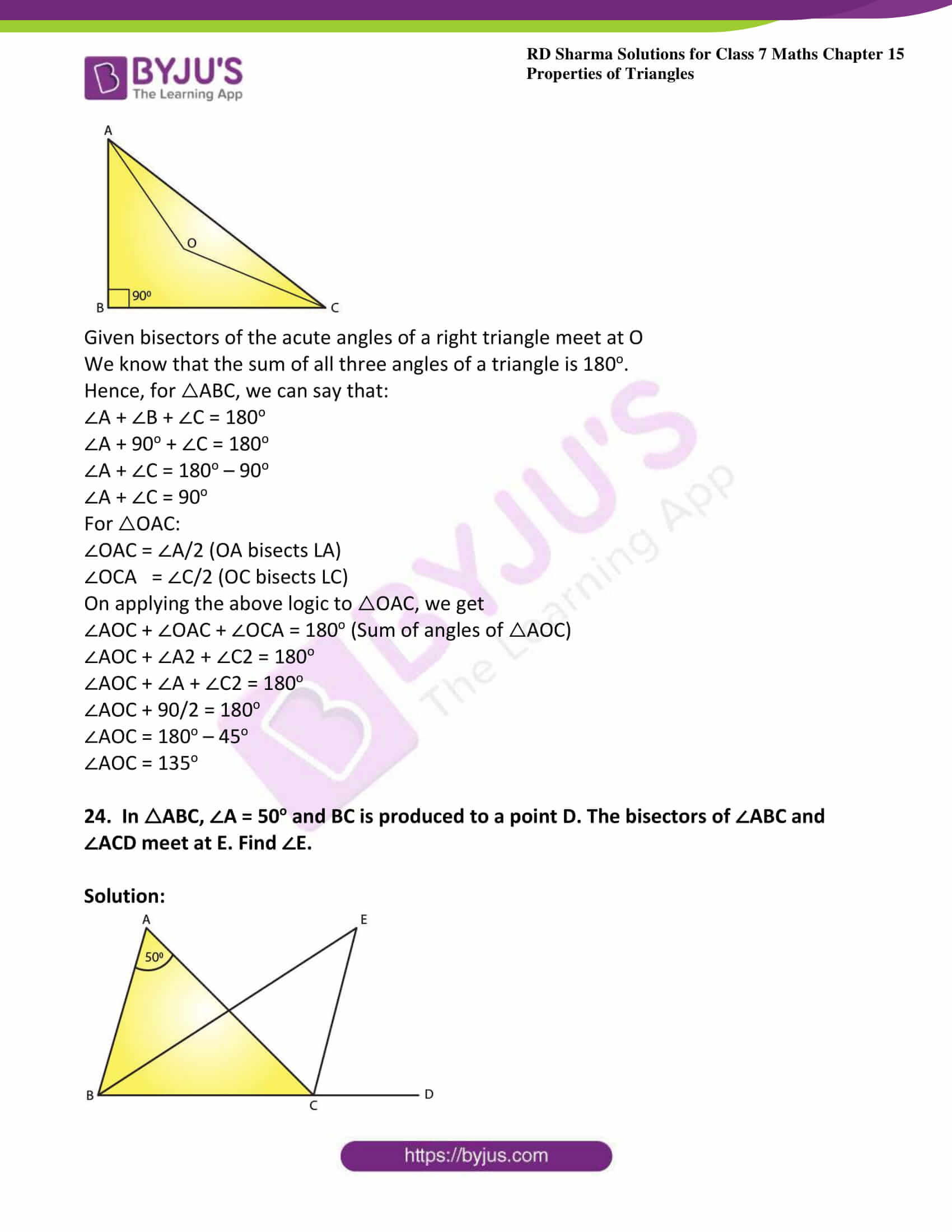 RD Sharma Solutions for Class 7 Maths Chapter 15 - Properties Of ...