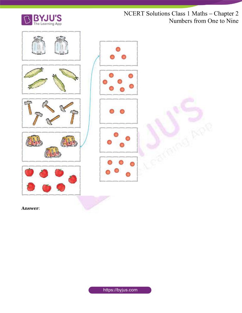 NCERT Solutions for Class 1 Maths Chapter 2 Numbers from One to Nine ...