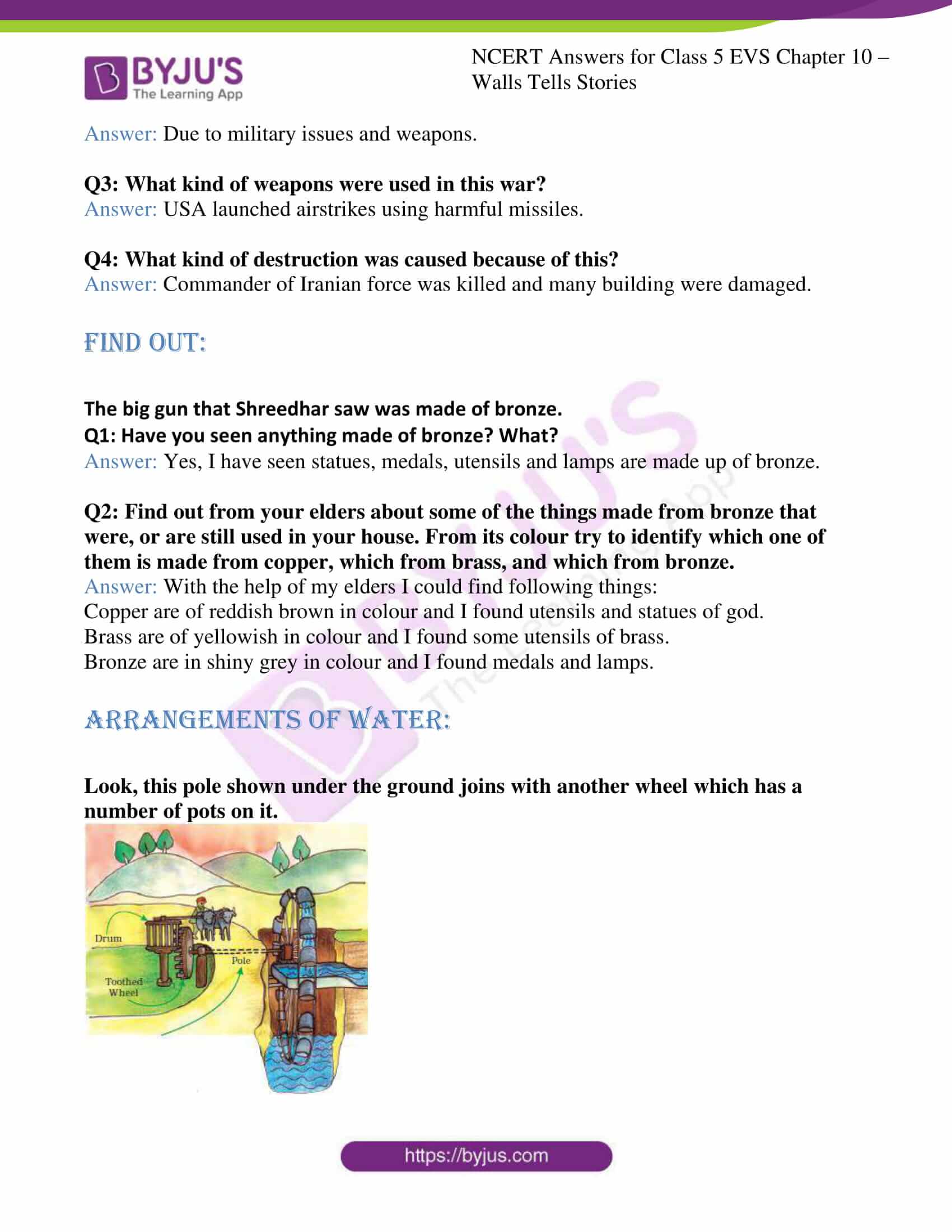 NCERT Solutions Class 5 EVS Chapter 10 Walls Tell Stories Updated For