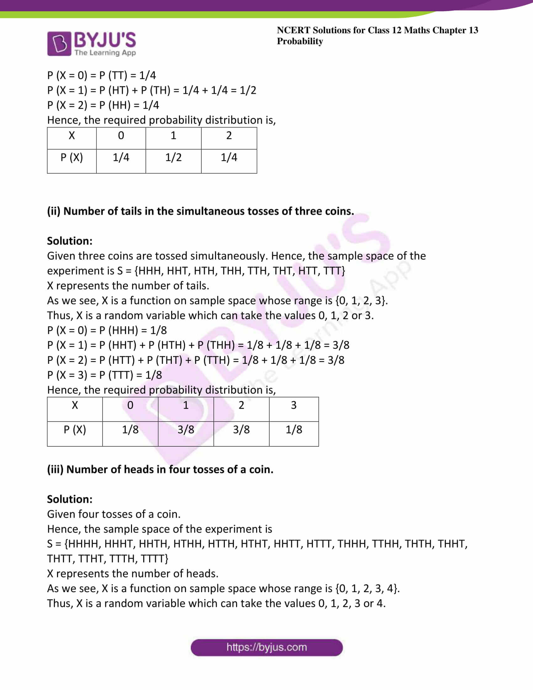 NCERT Solutions for Class 12 Maths Exercise 13.4 Chapter 13- probability