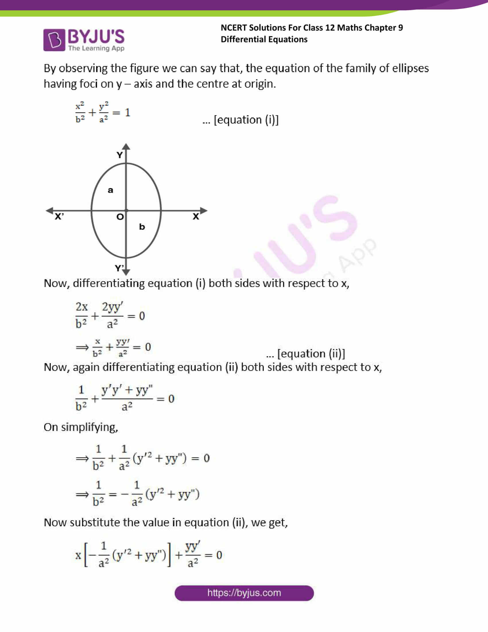 NCERT Solutions Class 12 Maths Chapter 9 Differential Equations