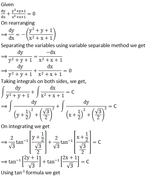 Show that the general solution of the differential equation is given by ...