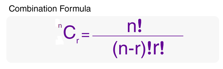 Combinations Formula With Solved Example ions