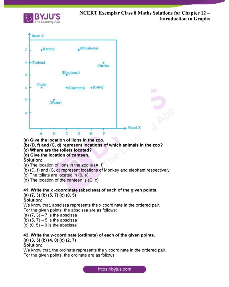 NCERT Exemplar Class 8 Maths Solutions Chapter 12 Introduction To Graphs