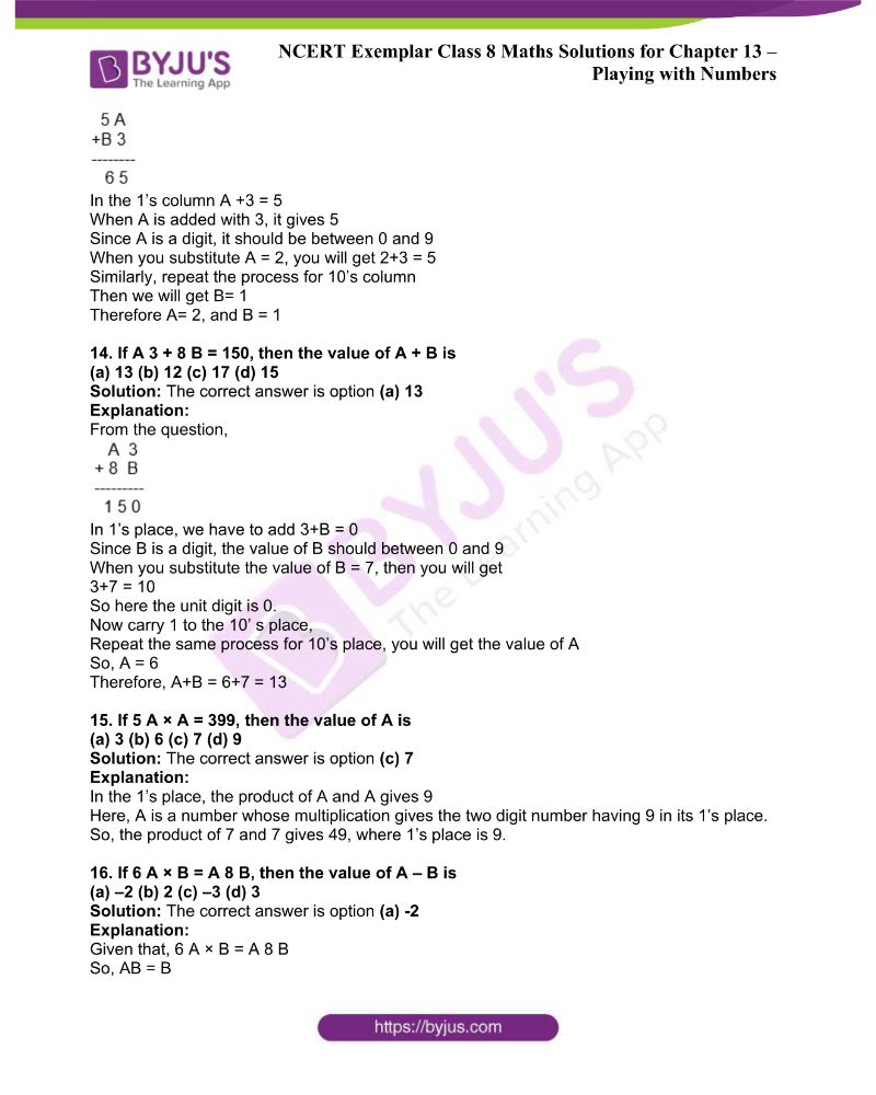 NCERT Exemplar Class 8 NCERT Exemplar Maths Solutions Chapter 13