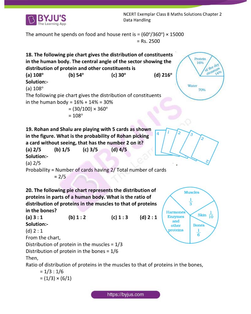 NCERT Exemplar Class 8 Maths Solutions Chapter 2 - Data Handling