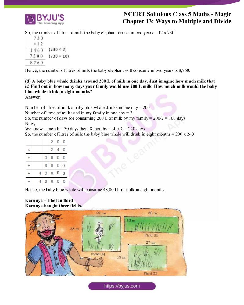 NCERT Solutions Class 5 Maths Chapter 13 Ways to Multiply and Divide ...