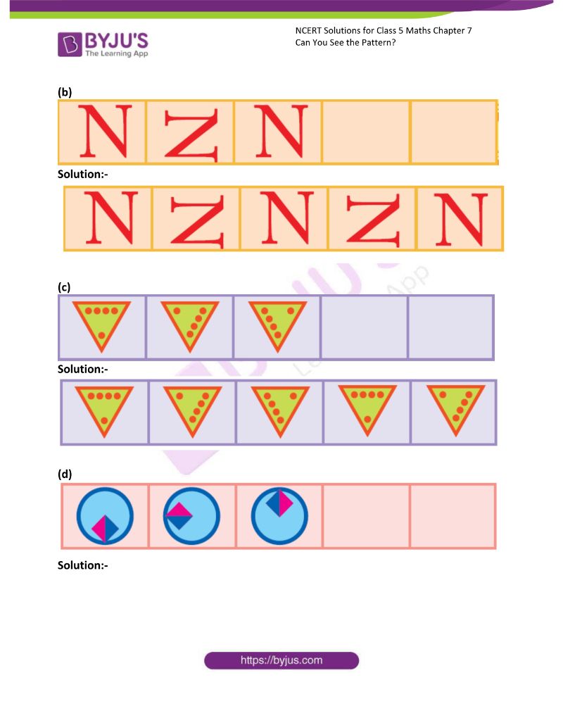 NCERT Solutions For Class 5 Maths Chapter 7 Can You See The Pattern 1 NCERT Solutions For Class 5 Maths Chapter 7 Can You See The Pattern 1