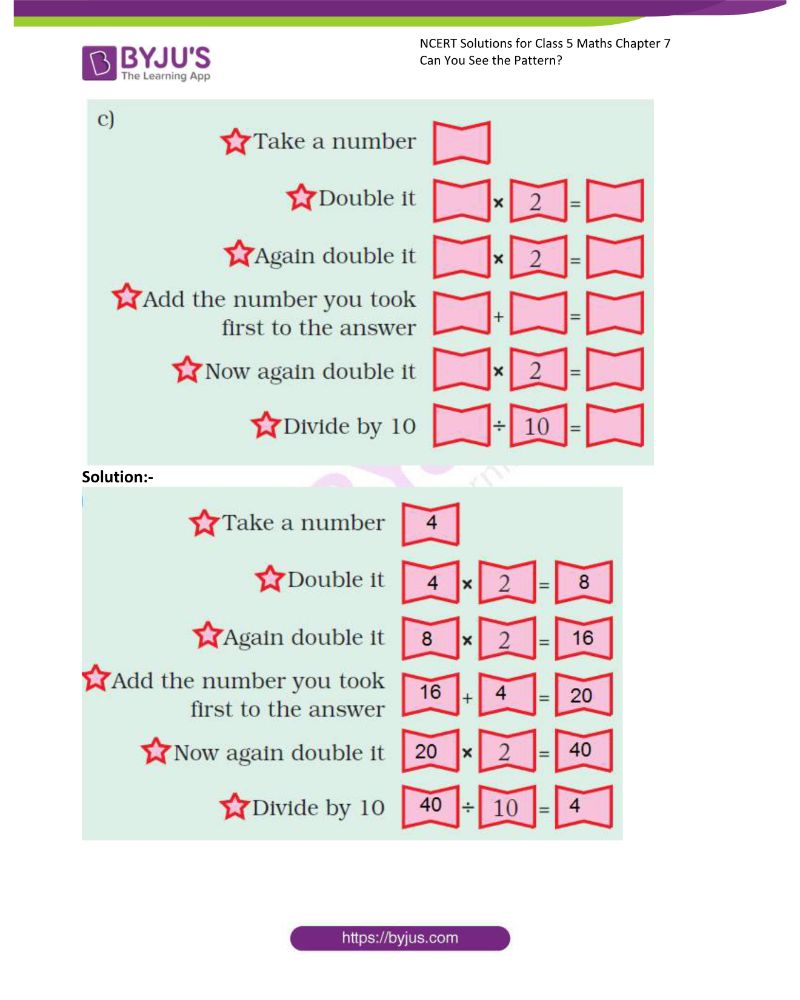 NCERT Solutions For Class 5 Maths Chapter 7 Can You See the Pattern 22