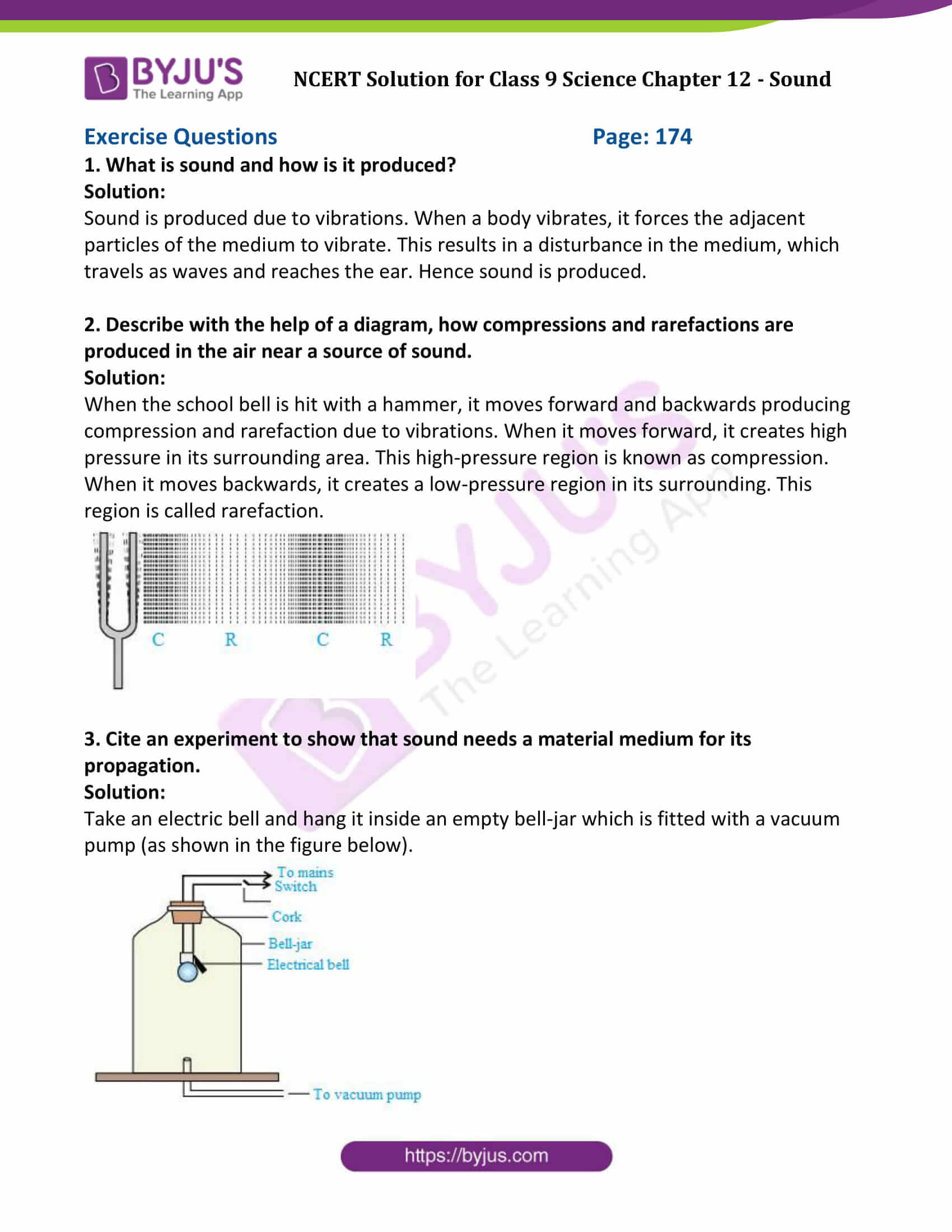 NCERT Solutions Class 9 Science Chapter 12 Sound Free PDF Download