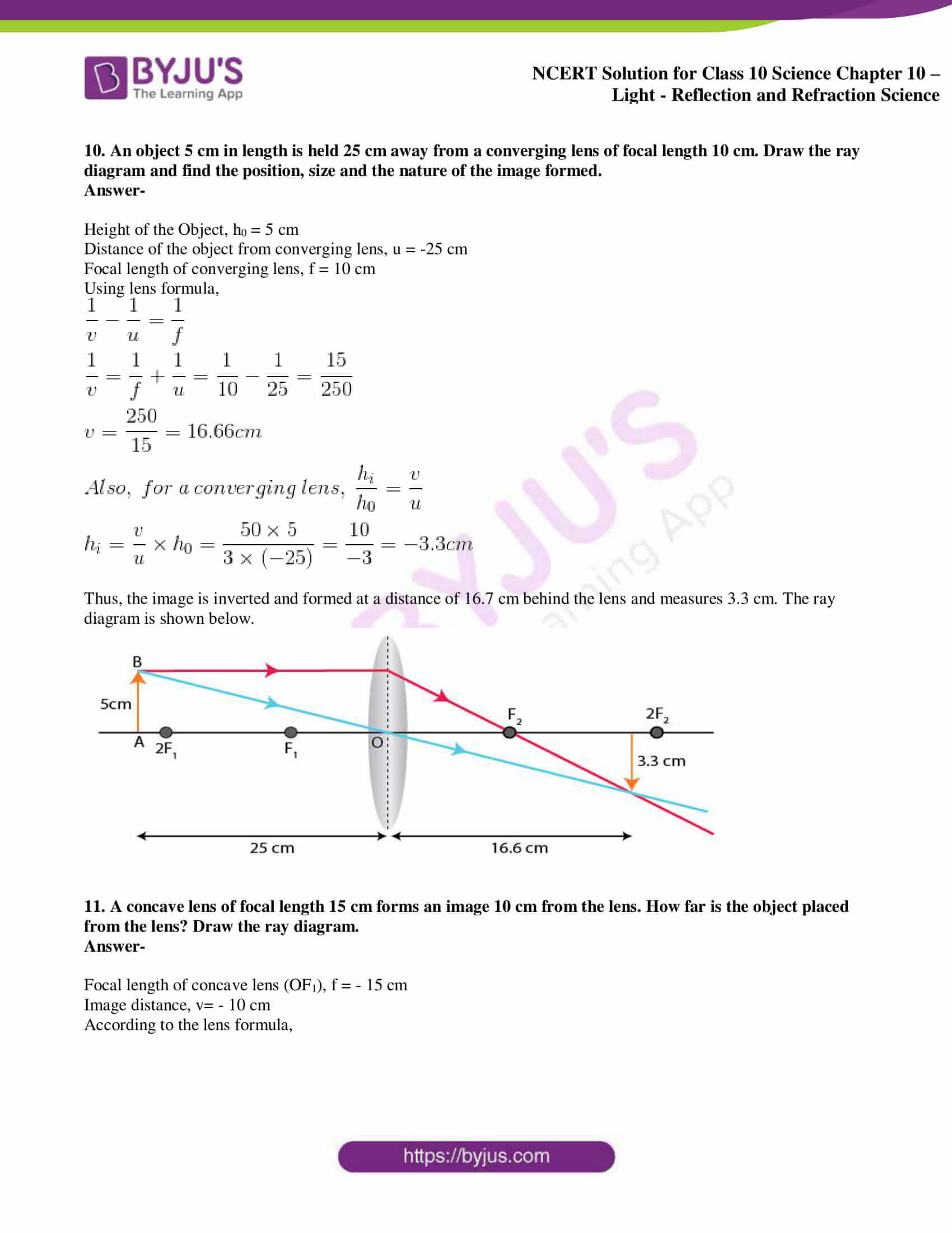 NCERT Solutions Class 10 Science Chapter 10 Light Reflection And NCERT Solutions Class 10 Science Chapter 10 Light Reflection And