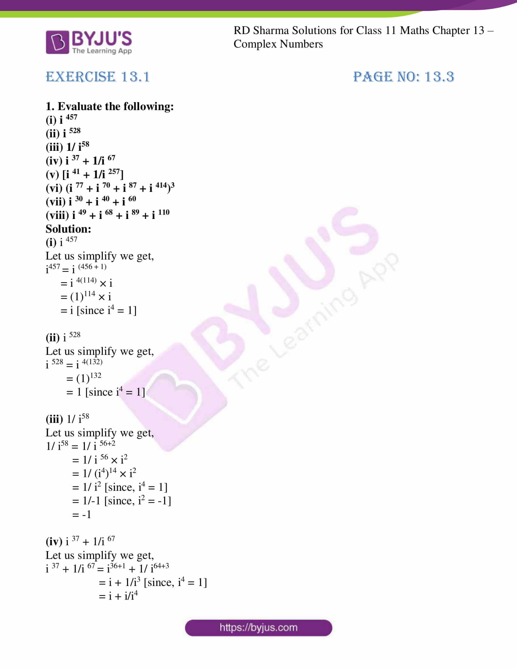 RD Sharma Solutions For Class 11 Maths Updated 2023 24 Chapter 13