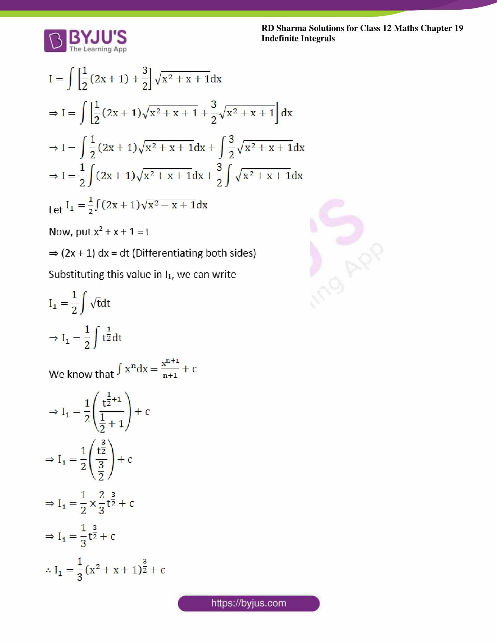 RD Sharma Solutions for Class 12 Maths Chapter 19 - Indefinite Integrals Exercise 19.29 - Access ...