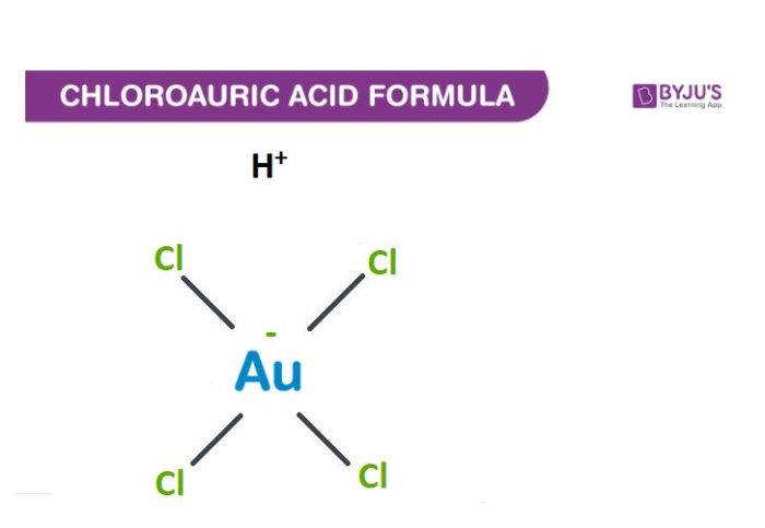 Chloroauric Acid Formula - Structure, Properties And Applications