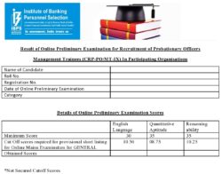 IBPS PO Score Card 2021 - Check IBPS PO Marks for Prelims, Mains ...
