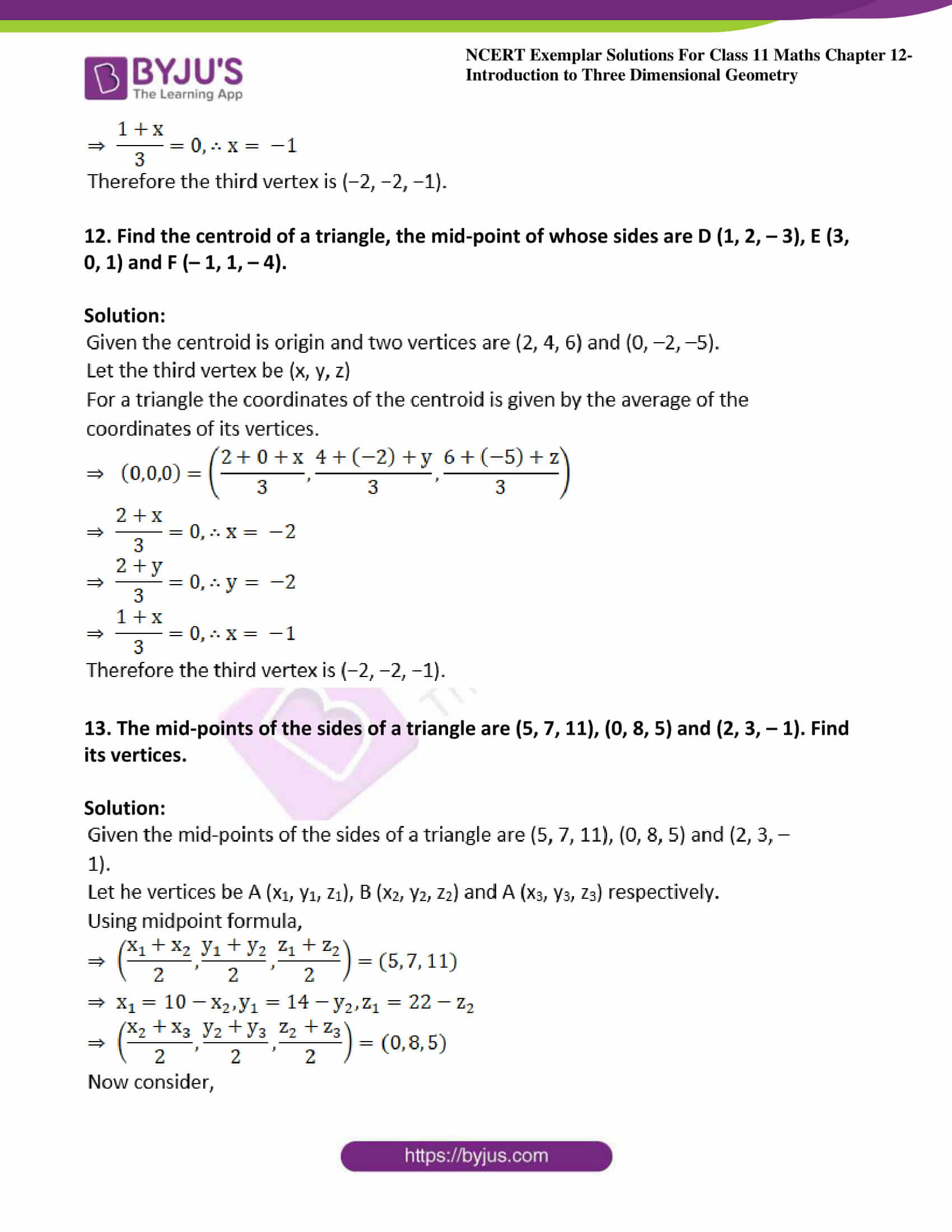 NCERT Exemplar Solutions for Class 11 Maths Chapter 12 - Introduction ...