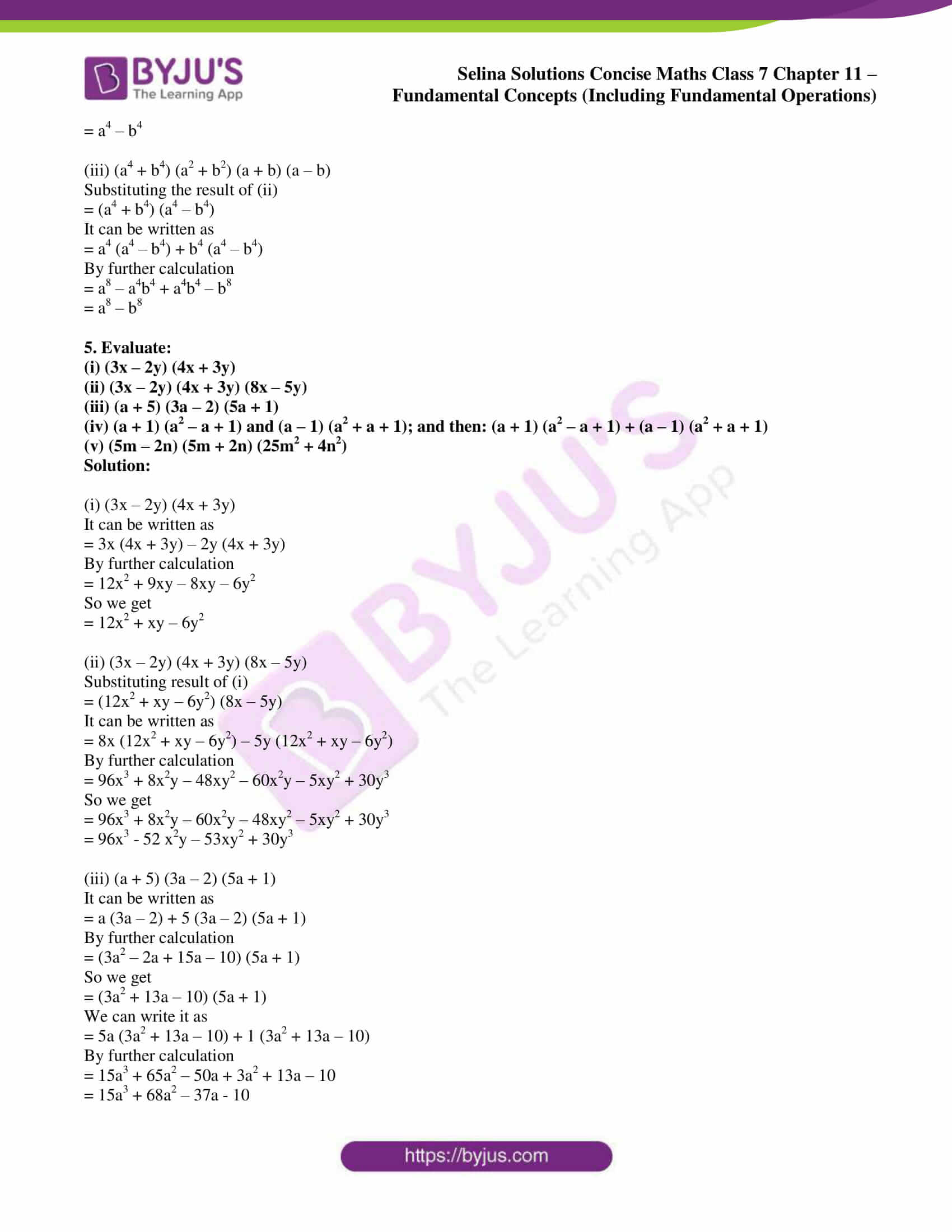 Selina Solutions Concise Maths Class 7 Chapter 11 Fundamental Concepts Selina Solutions Concise Maths Class 7 Chapter 11 Fundamental Concepts