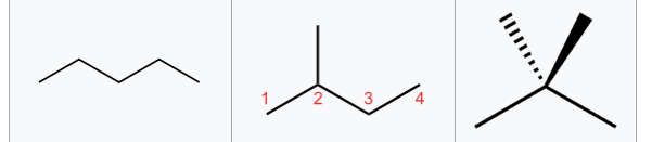 Isopentane Skeletal Structure