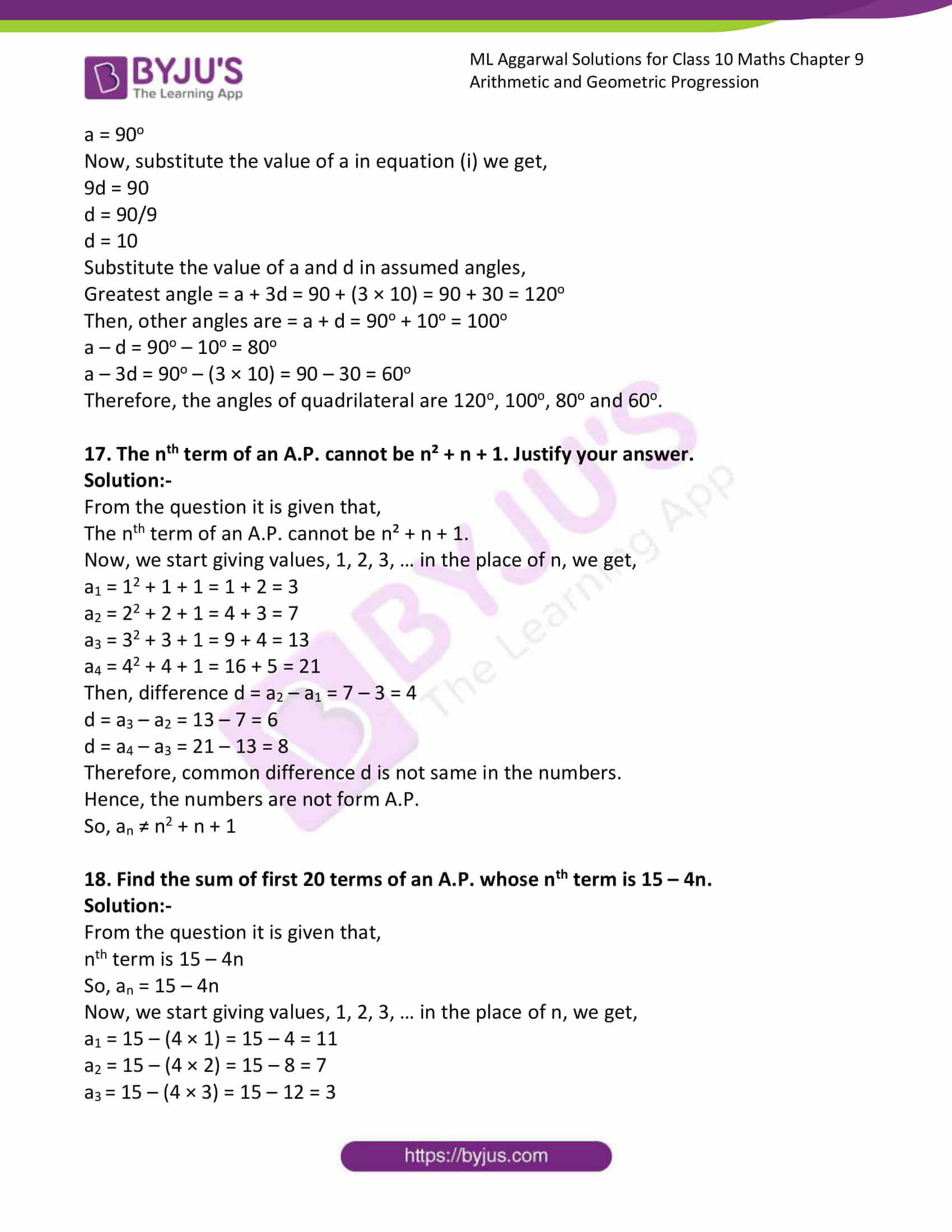 ML Aggarwal Solutions for Class 10 Maths Chapter 9 Arithmetic and ...
