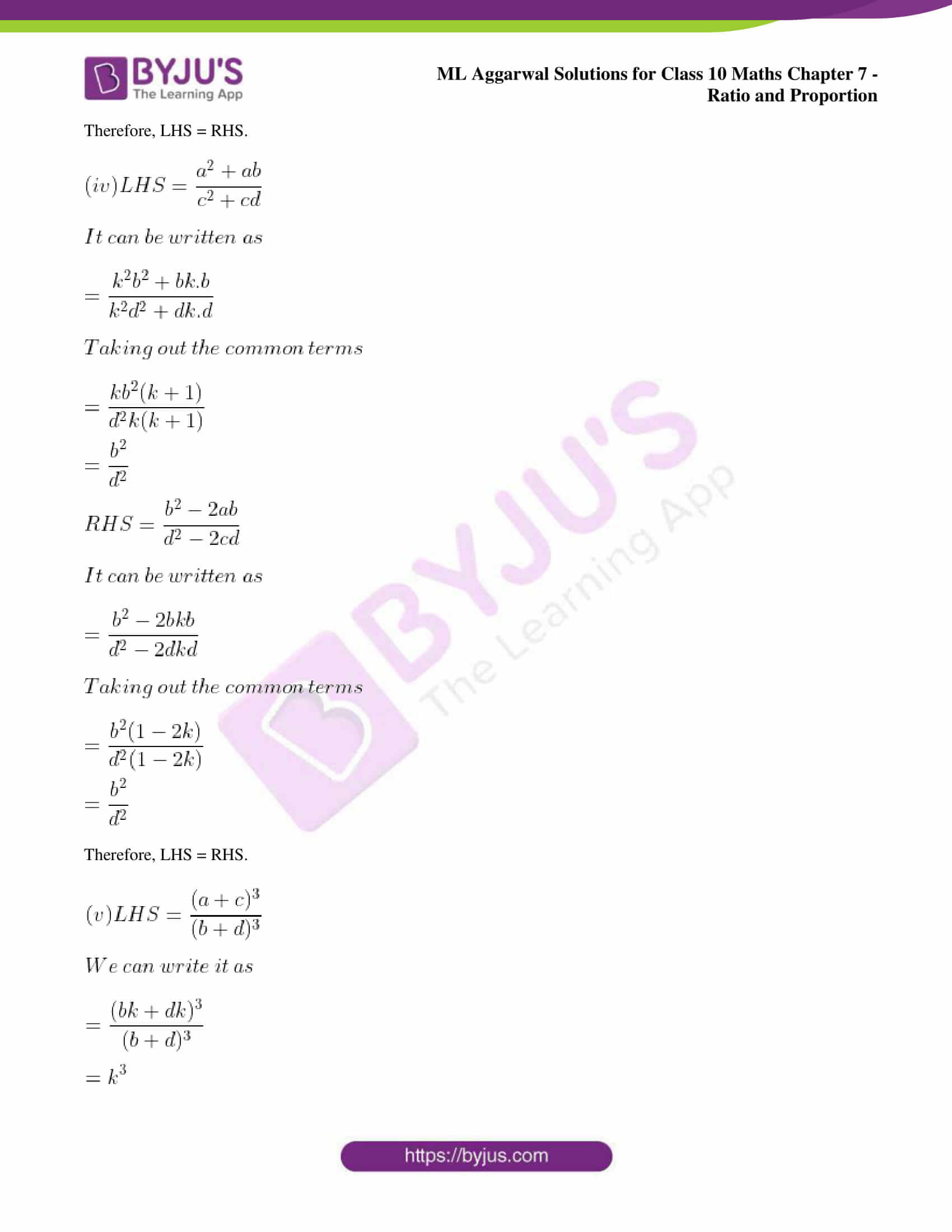 ML Aggarwal Solutions for Class 10 Maths Chapter 7 Ratio and Proportion ...