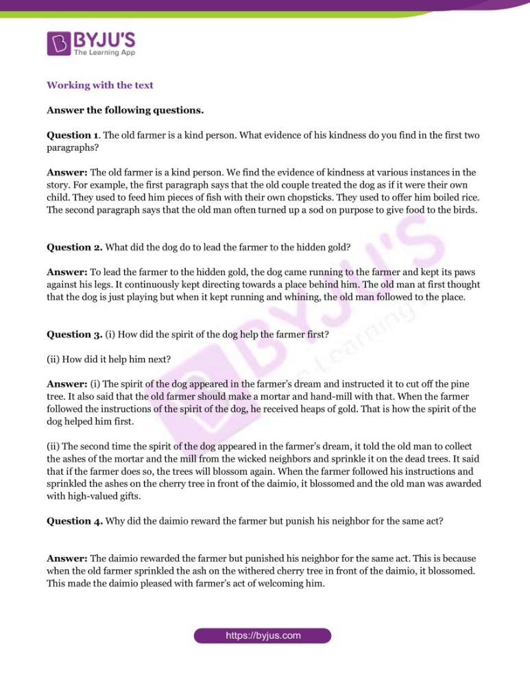 NCERT Solutions for Class 7 English Unit 4 The Ashes That Made Trees Bloom